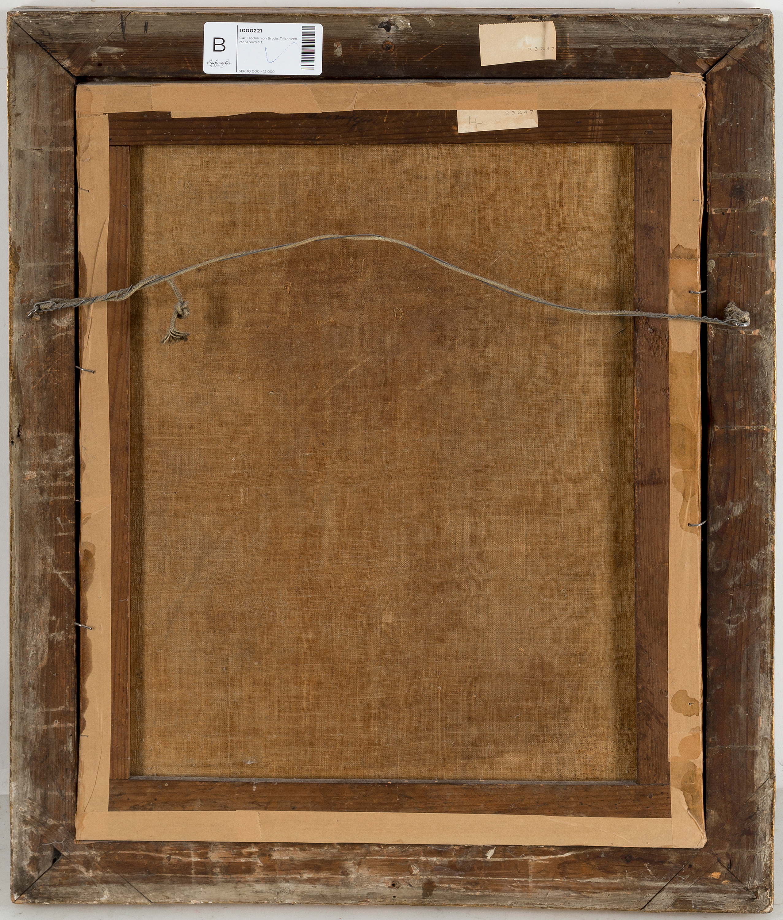 CARL FREDRIK VON BREDA, oil on canvas/panel. - Bukowskis