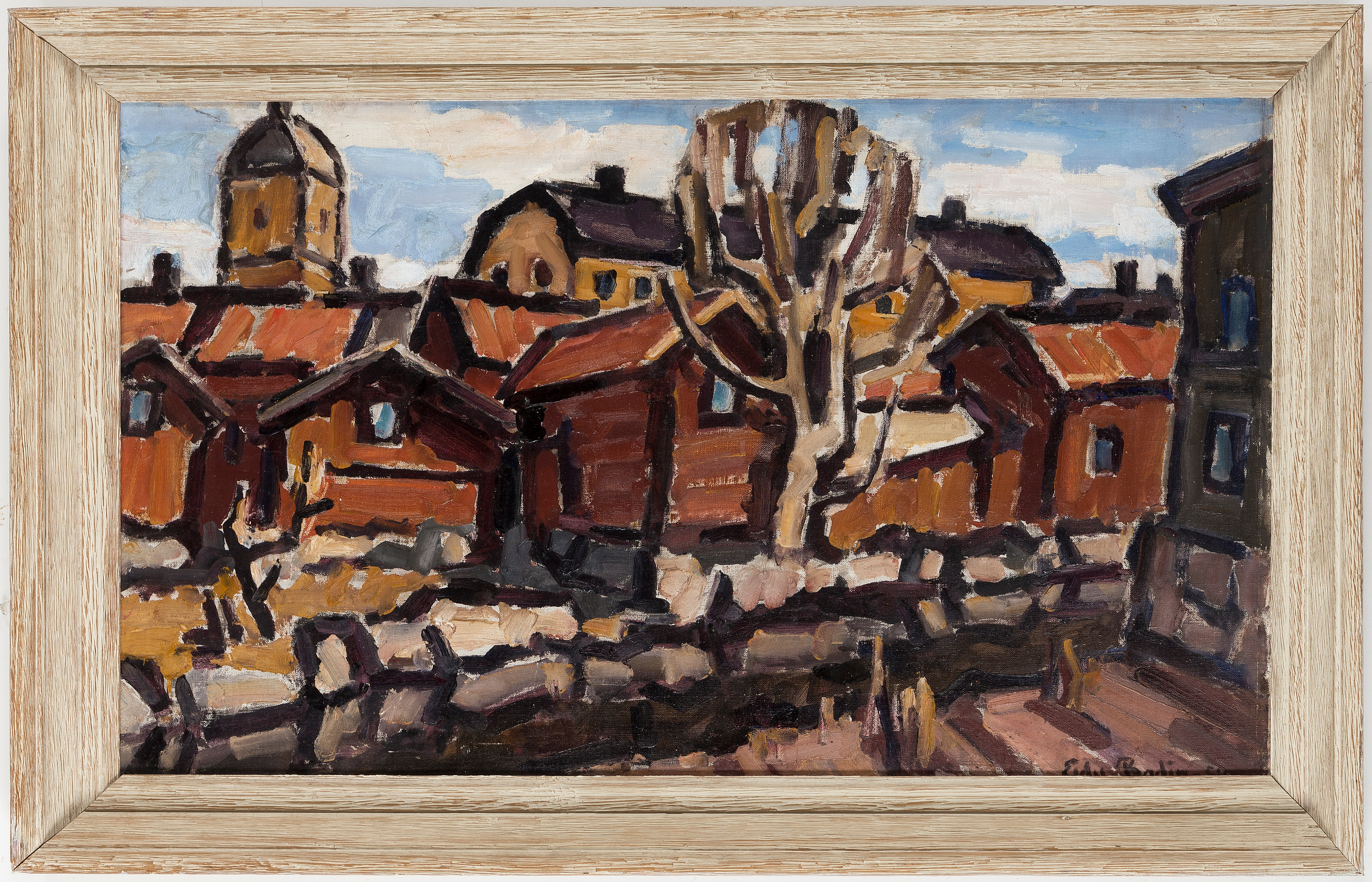 EDVIN BODIN, oil on canvas, signed and dated -54. - Bukowskis