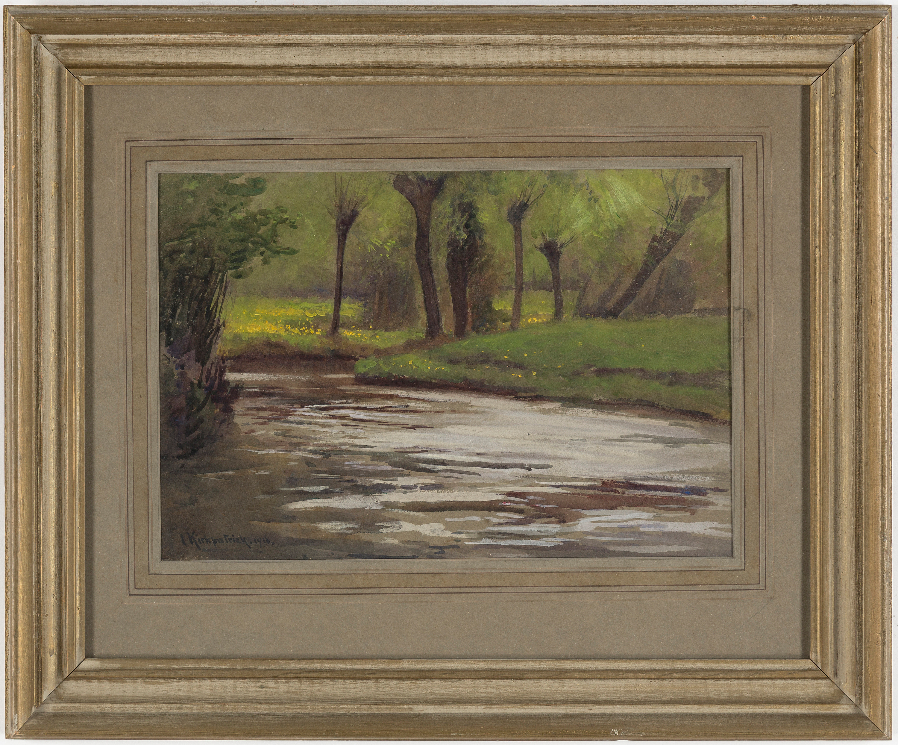 JOSEPH KIRKPATRICK, Watercolour, signed and dated 1916. - Bukowskis