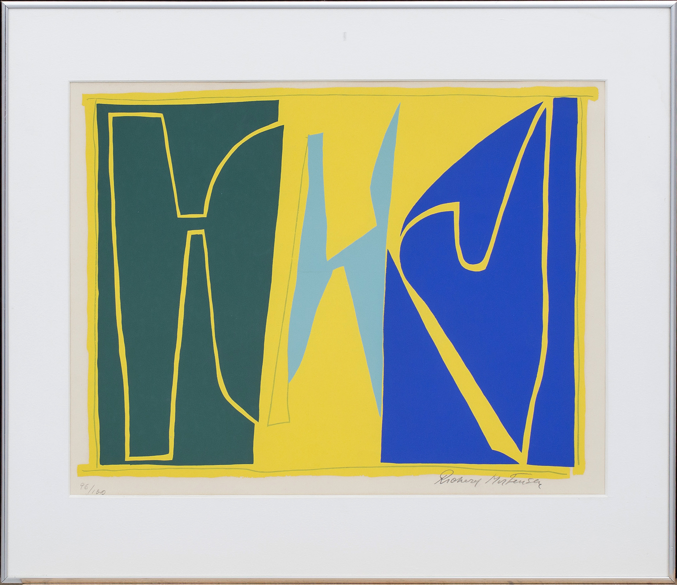 RICHARD MORTENSEN, lithograph in colours signed and numbered 96/100 ...