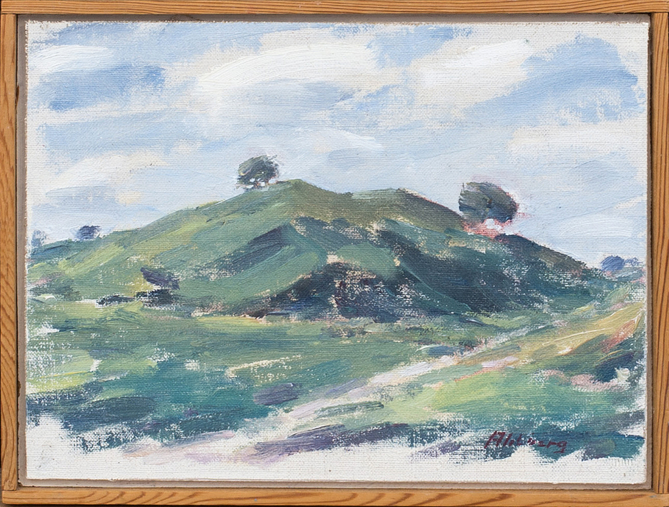 ROLF AHLBERG, 2 st olja på pannå signerade. - Bukowskis