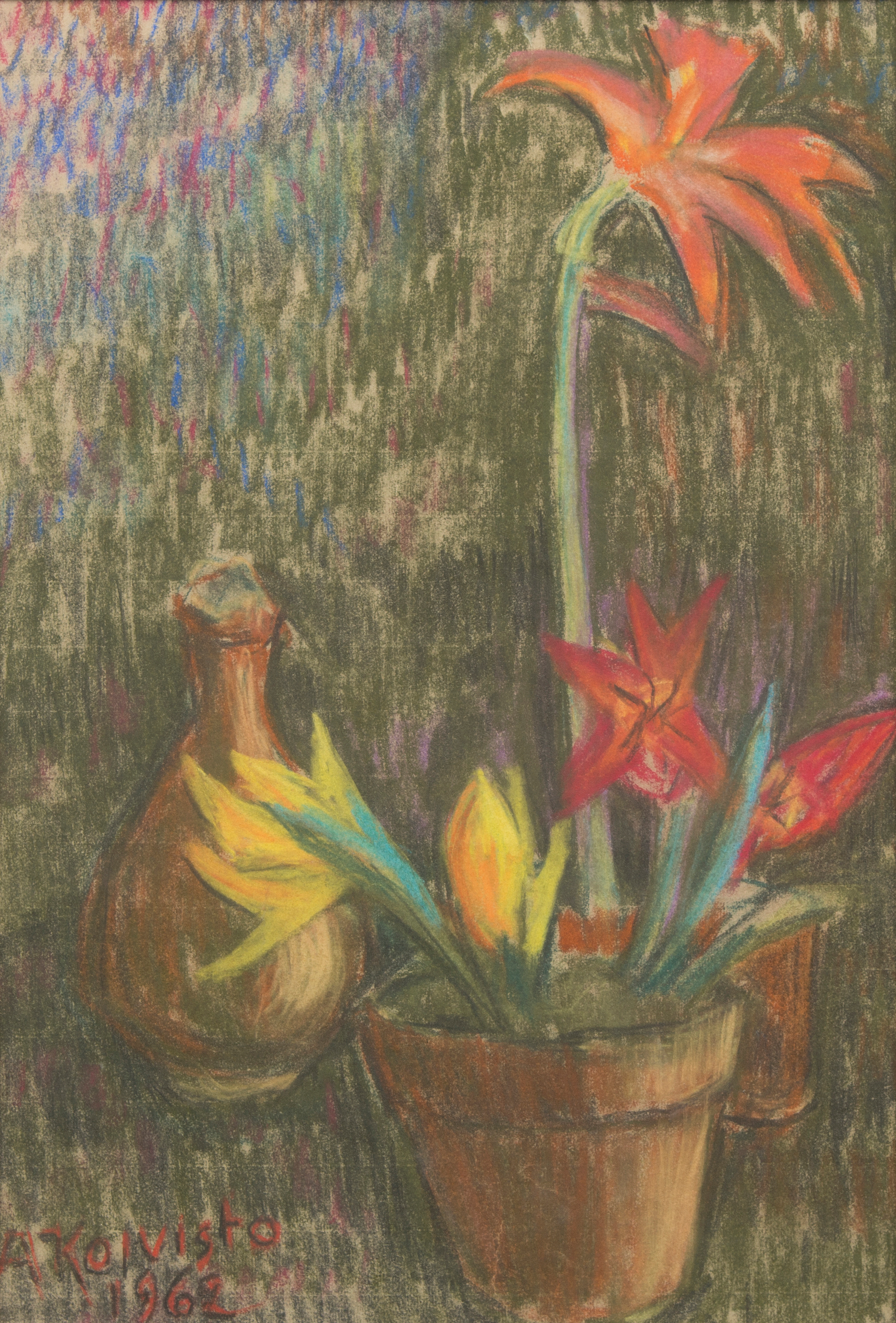 AUKUSTI KOIVISTO, pastel, signed and dated 1962. - Bukowskis