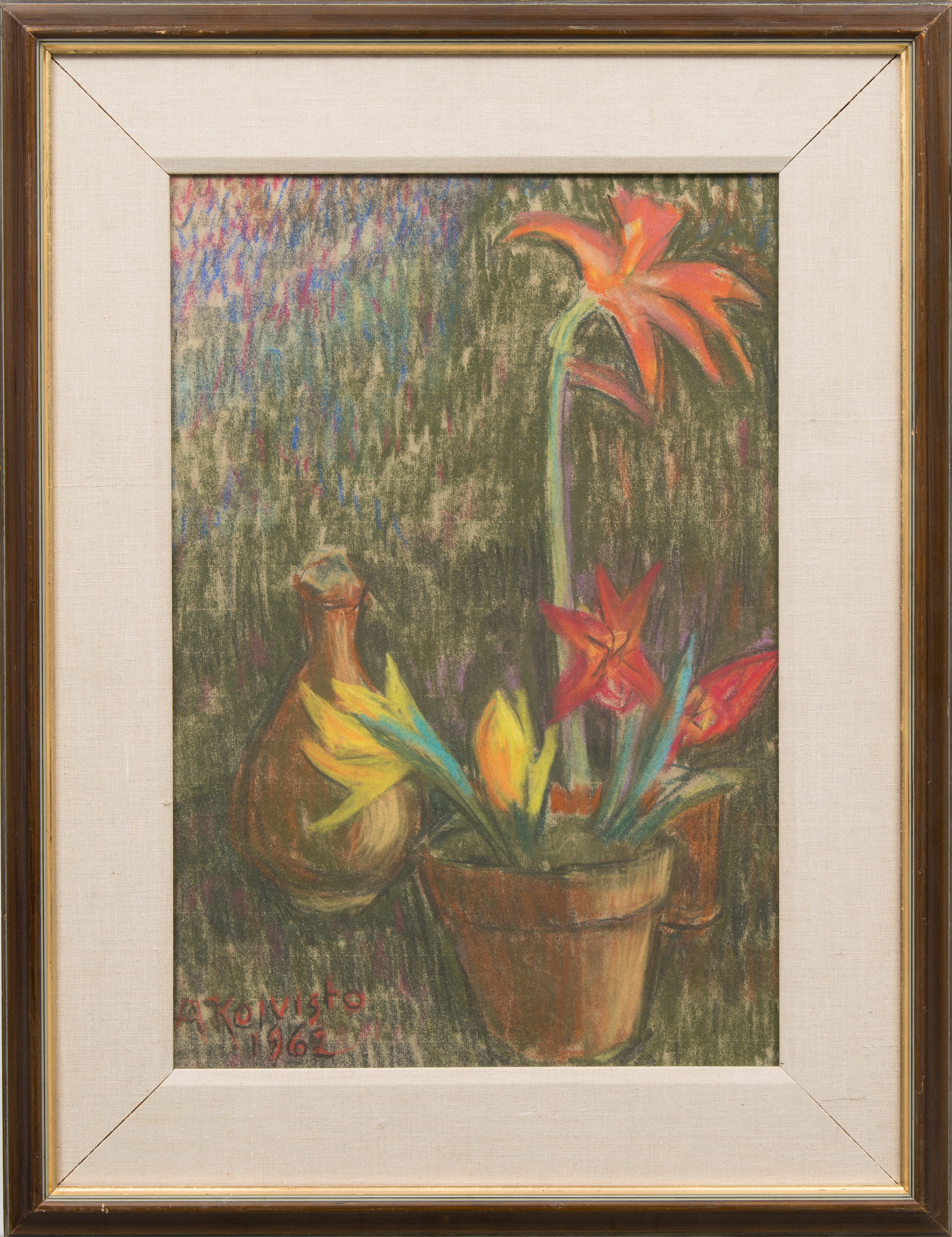 AUKUSTI KOIVISTO, pastel, signed and dated 1962. - Bukowskis