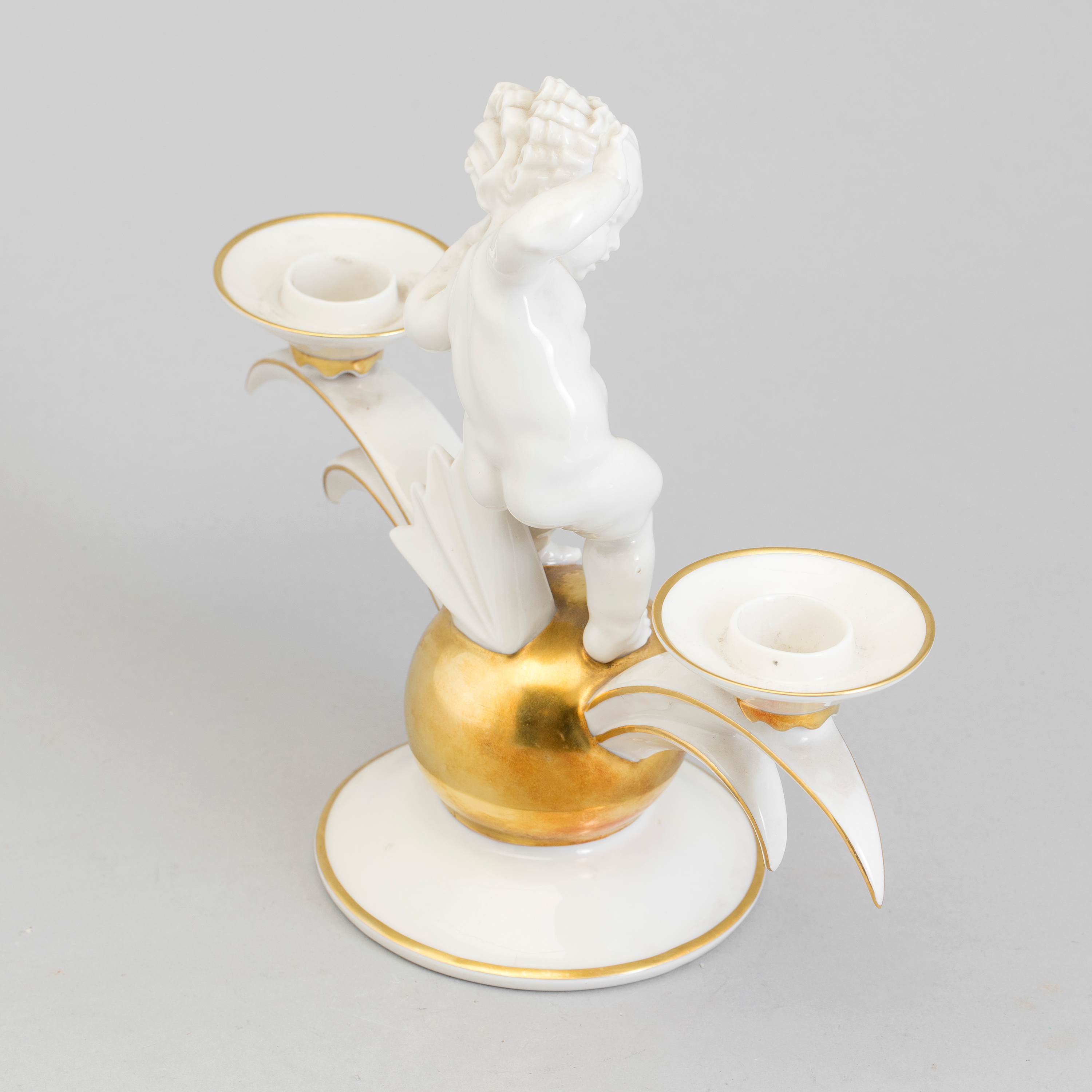 KARL TUTTER, kandelaber, porslin, Hutschenreuther, Tyskland. - Bukowskis