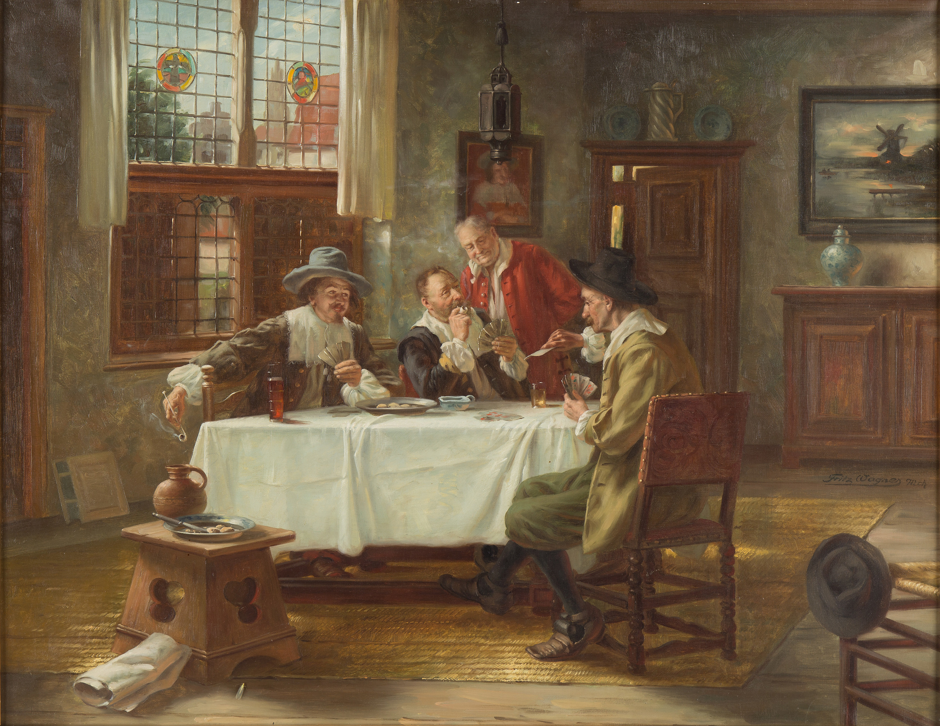 FRITZ WAGNER, oil on canvas, signed. Munich. - Bukowskis