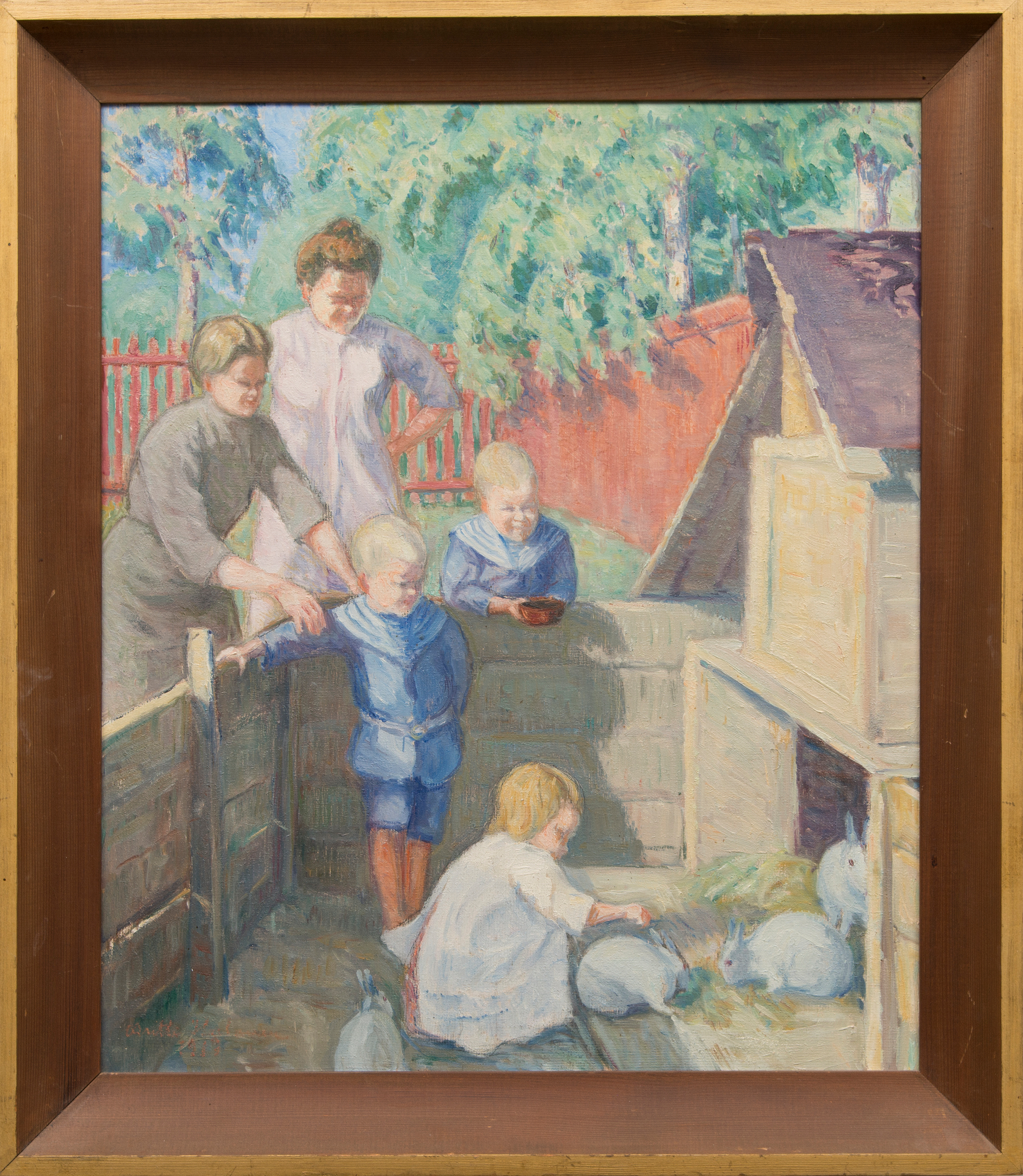 ANTTI HALONEN, olja på pannå, signerad och daterad 1917. - Bukowskis