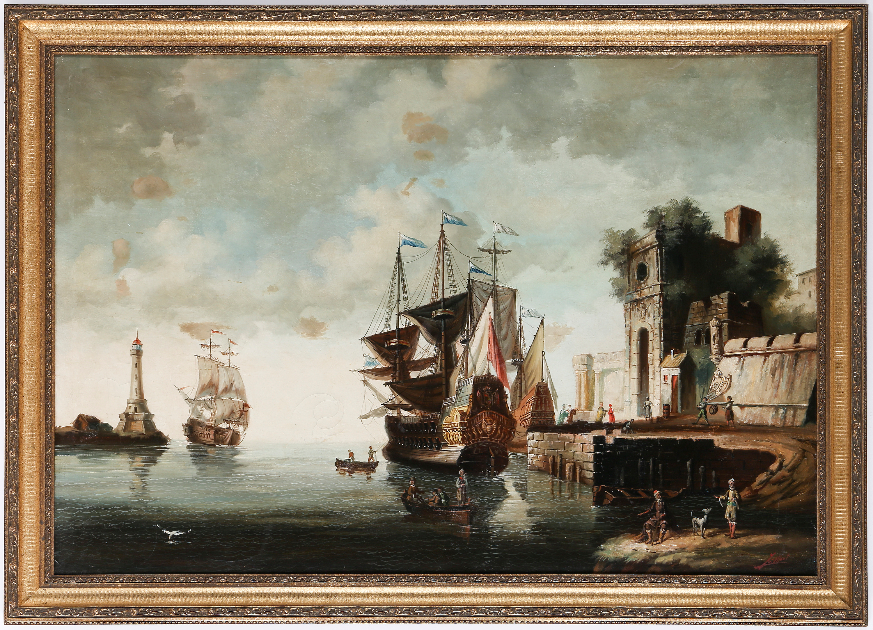 CLAUDE JOSEPH VERNET, after, oil on canvas. - Bukowskis