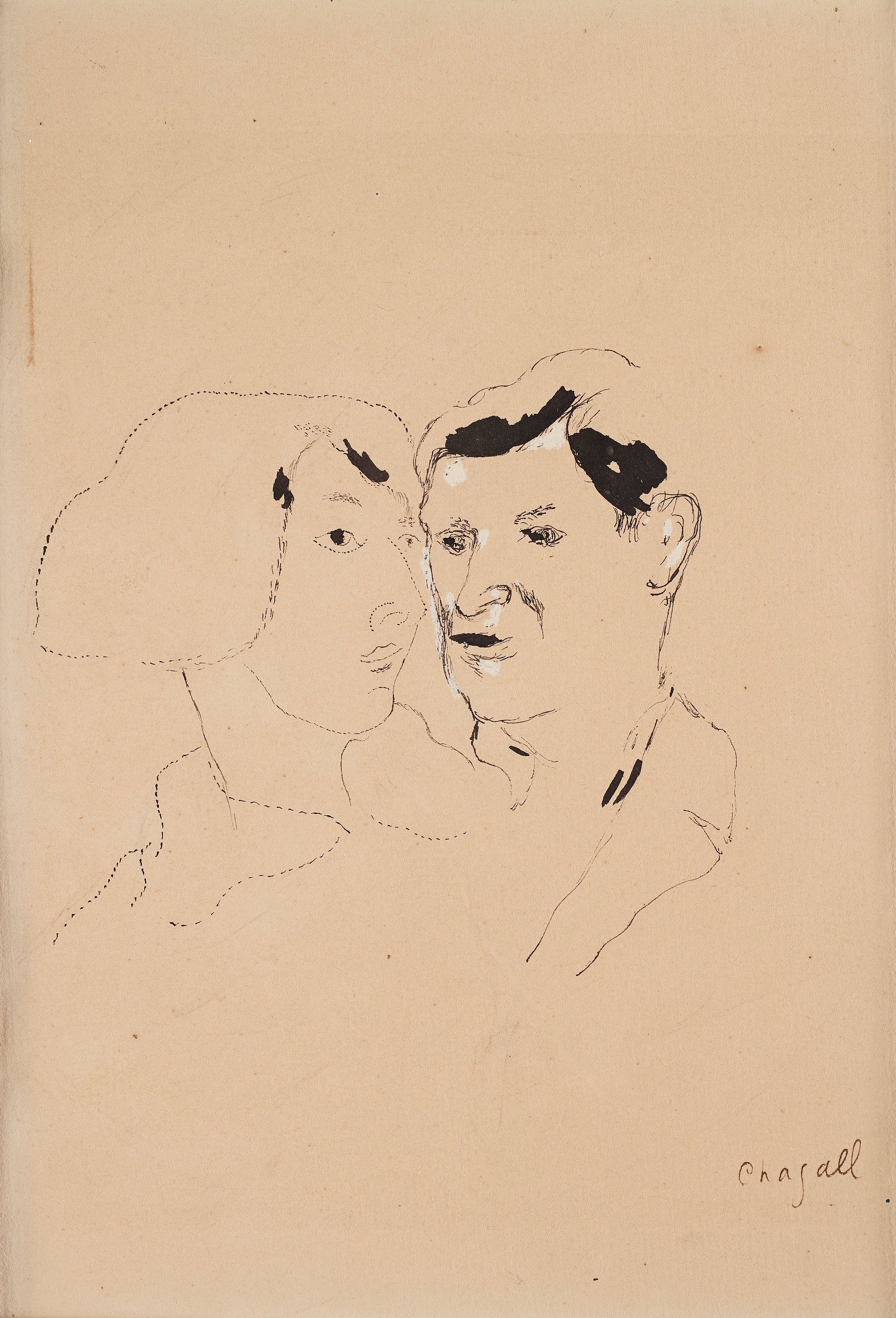 Marc Chagall, "Claire et Yvan Goll". - Bukowskis