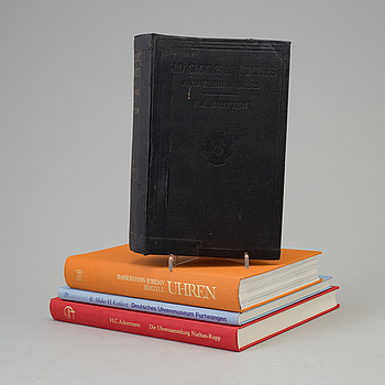 KLOCKLITTERATUR, 4 st, bl a Die Uhrensammlung Nathan - Rupp im ...