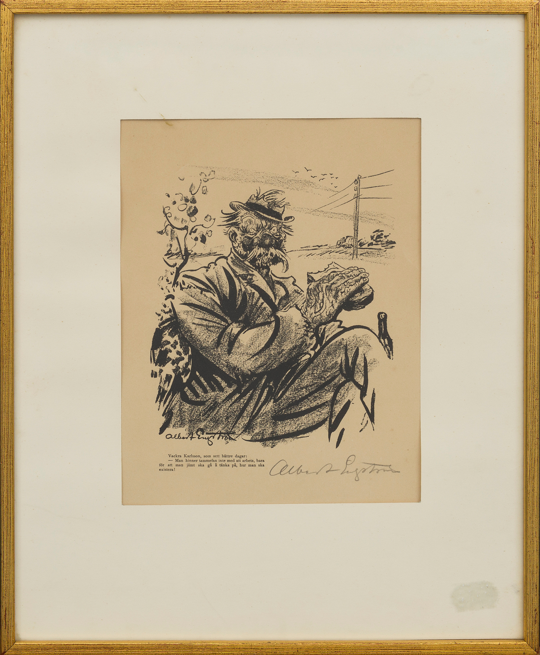 ALBERT ENGSTRÖM, tryck, signerat. - Bukowskis