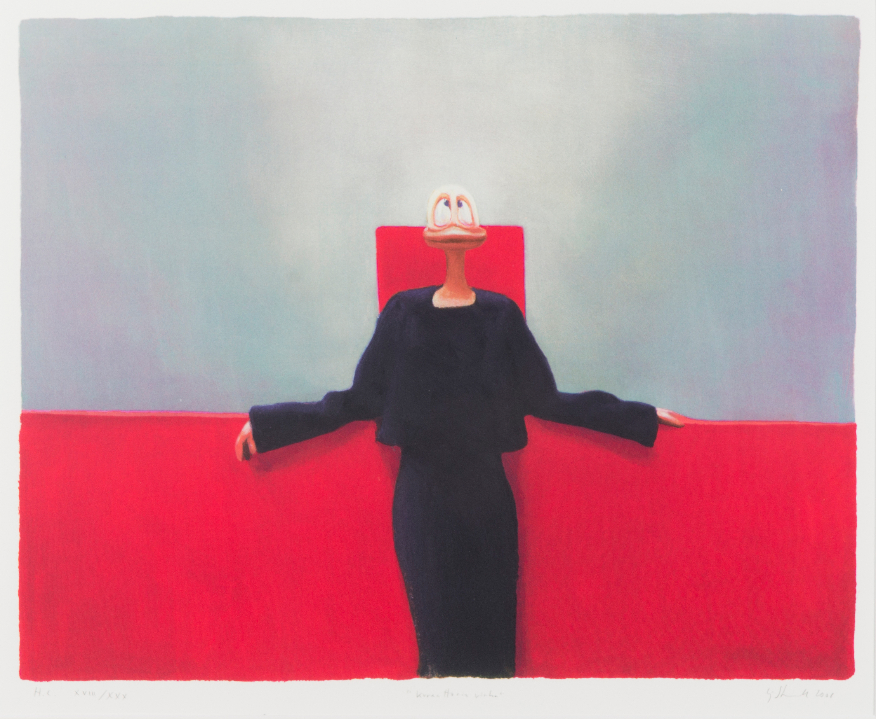 KAJ STENVALL, lithograph, signed and dated 2008, numbered HC XVIII/XXX ...