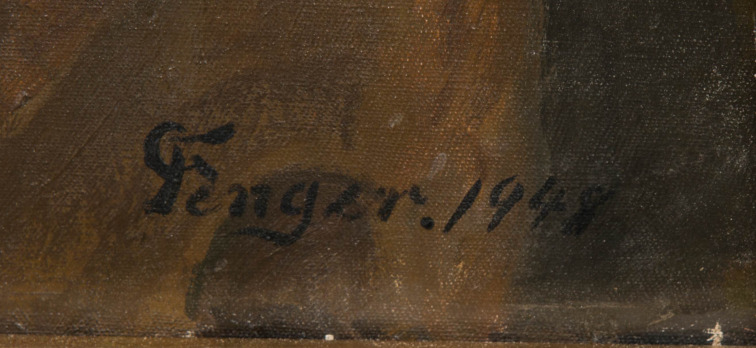 GUSTAV FENGER, öljy kankaalle, signeerattu ja päivätty 1948. - Bukowskis