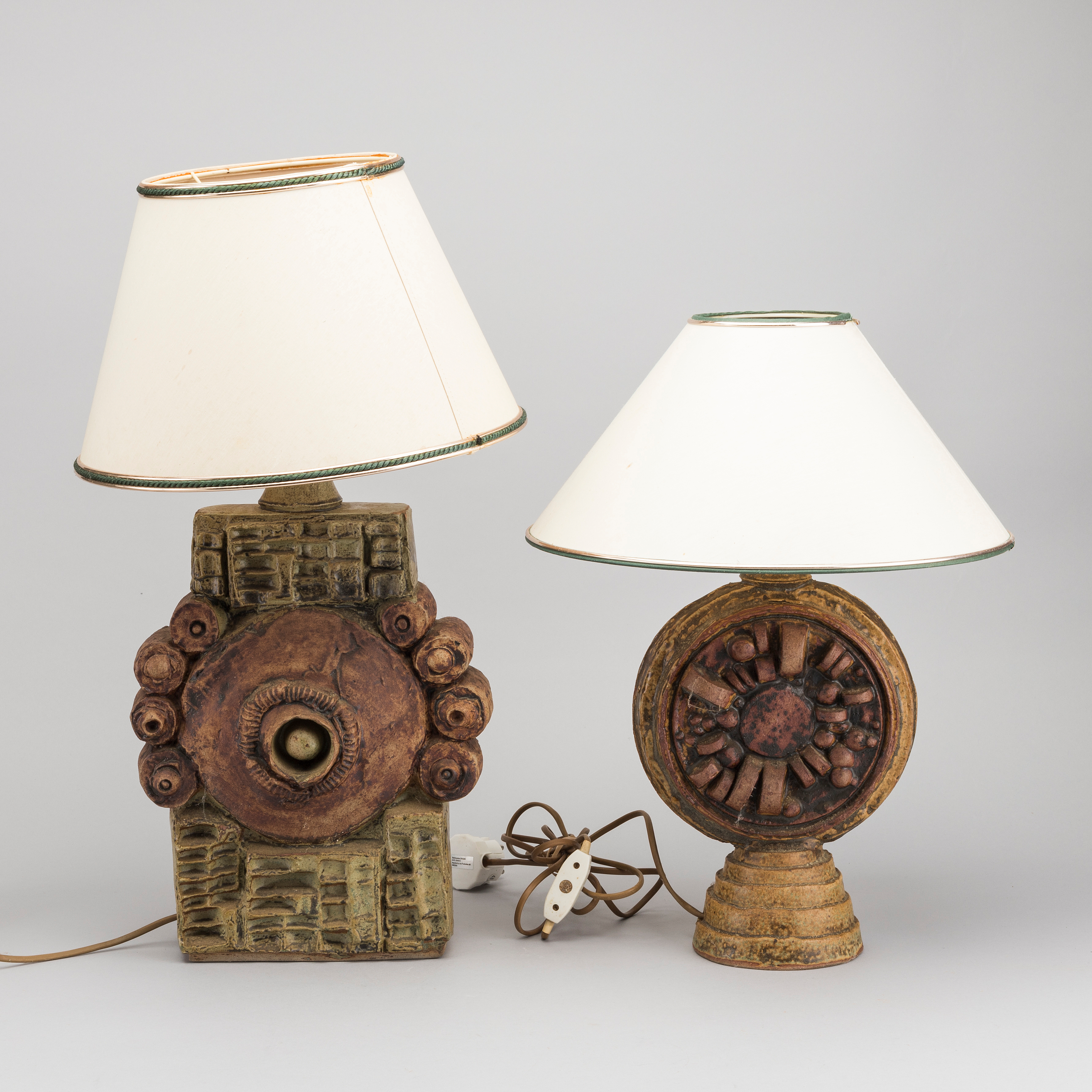 BERNARD ROOKE lampor 2 st 1960-tal. - Bukowskis