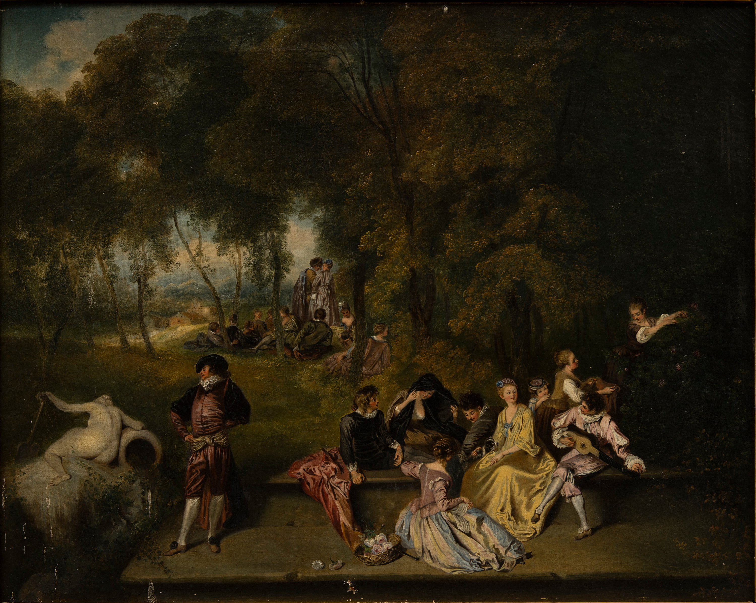 JEAN-ANTOINE WATTEAU, after 19th century, a pair, oil on canvas ...