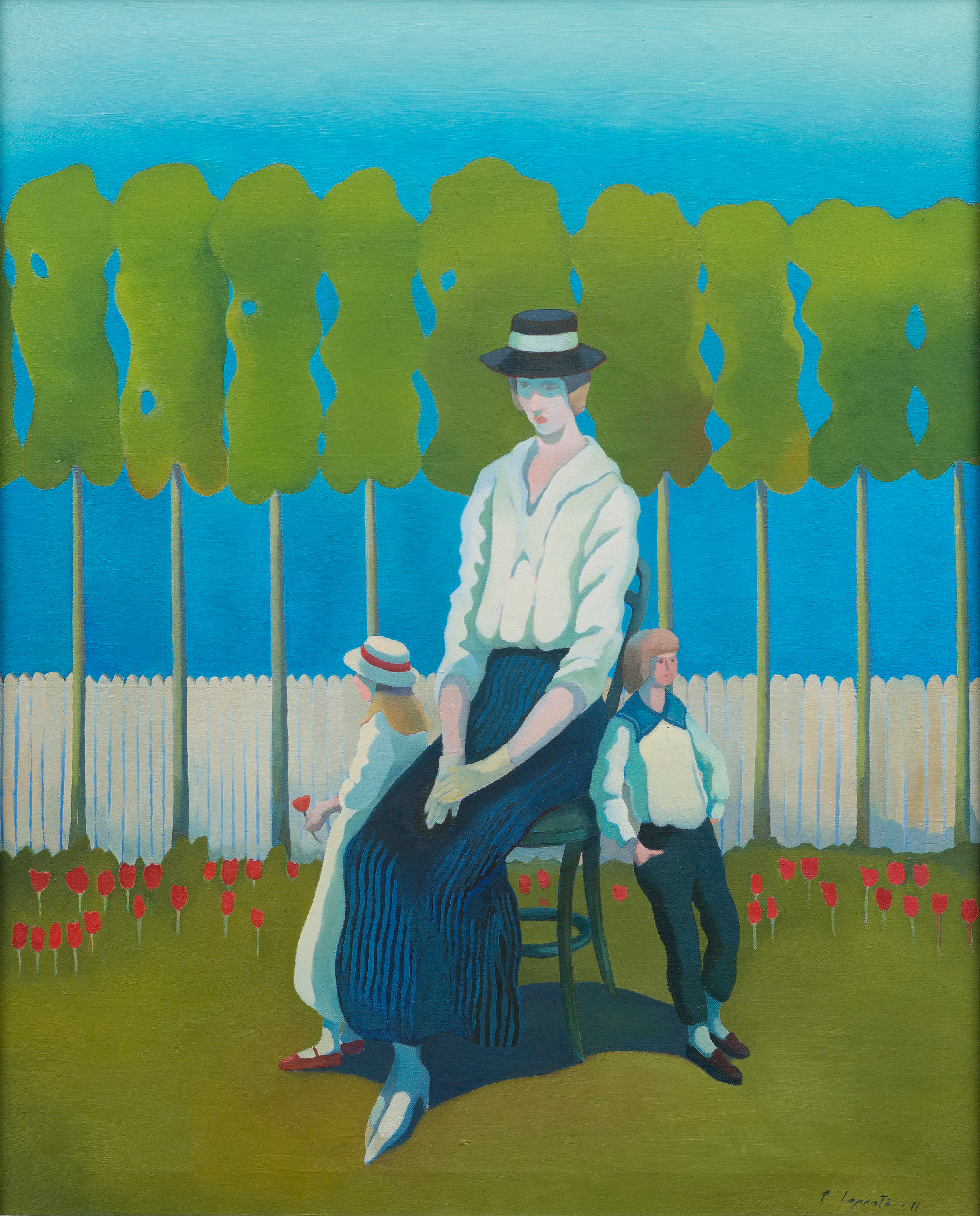 PIRKKO LEPISTÖ, oil on canvas, signed and dated -71. - Bukowskis