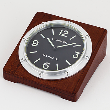 PANERAI, table clock, 15 x 15 cm. - Bukowskis
