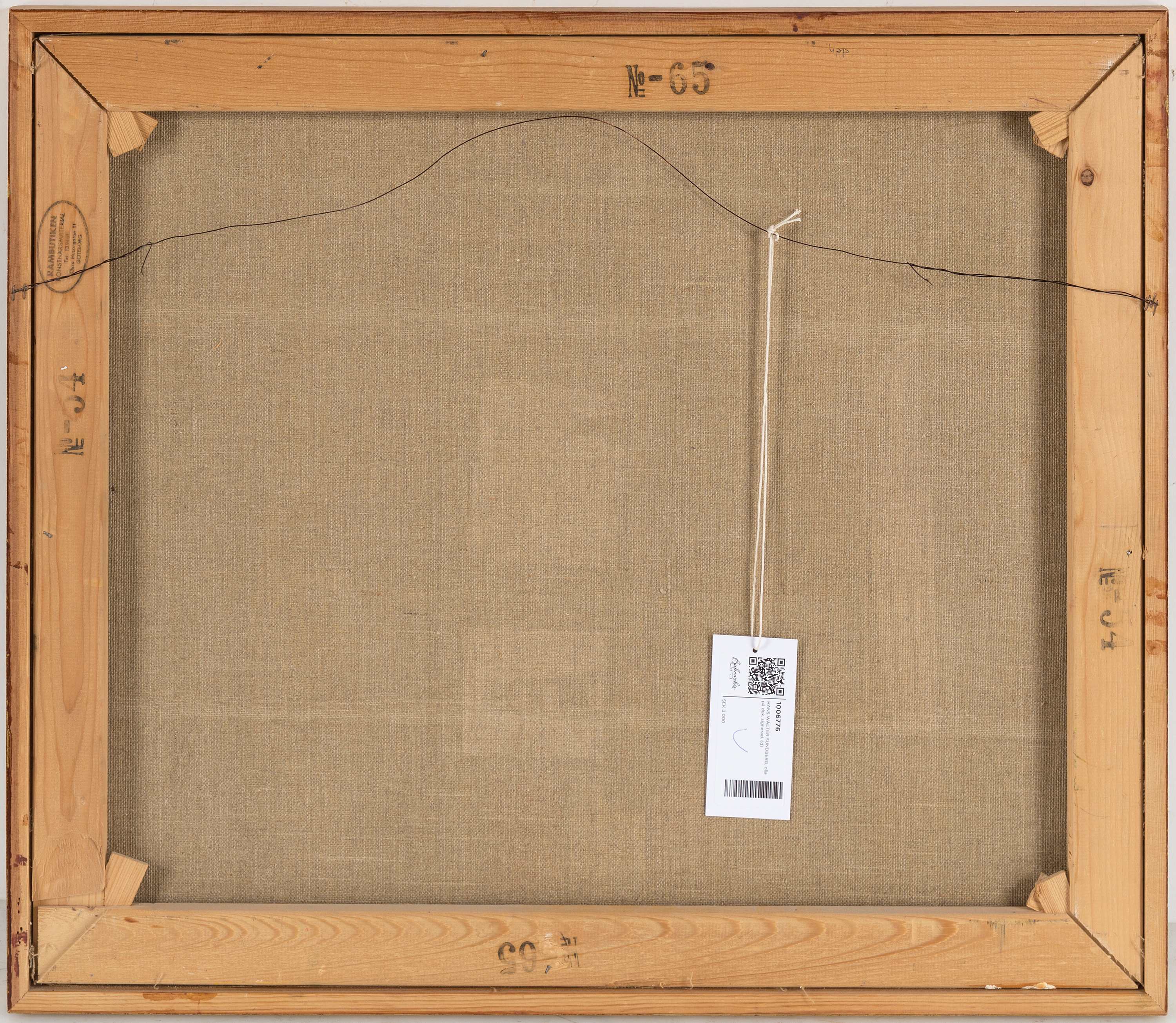 HANS WALTER SUNDBERG, oil on canvas. - Bukowskis