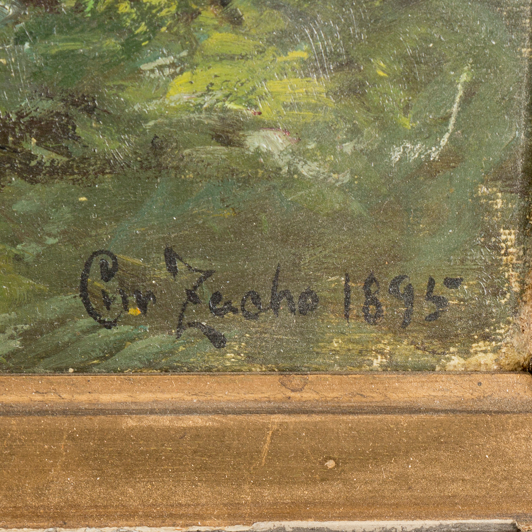 CHRISTIAN ZACHO, oil on canvas, signed and dated 1895. - Bukowskis