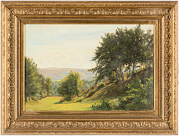 CHRISTIAN ZACHO, oil on canvas, signed and dated 1895. - Bukowskis