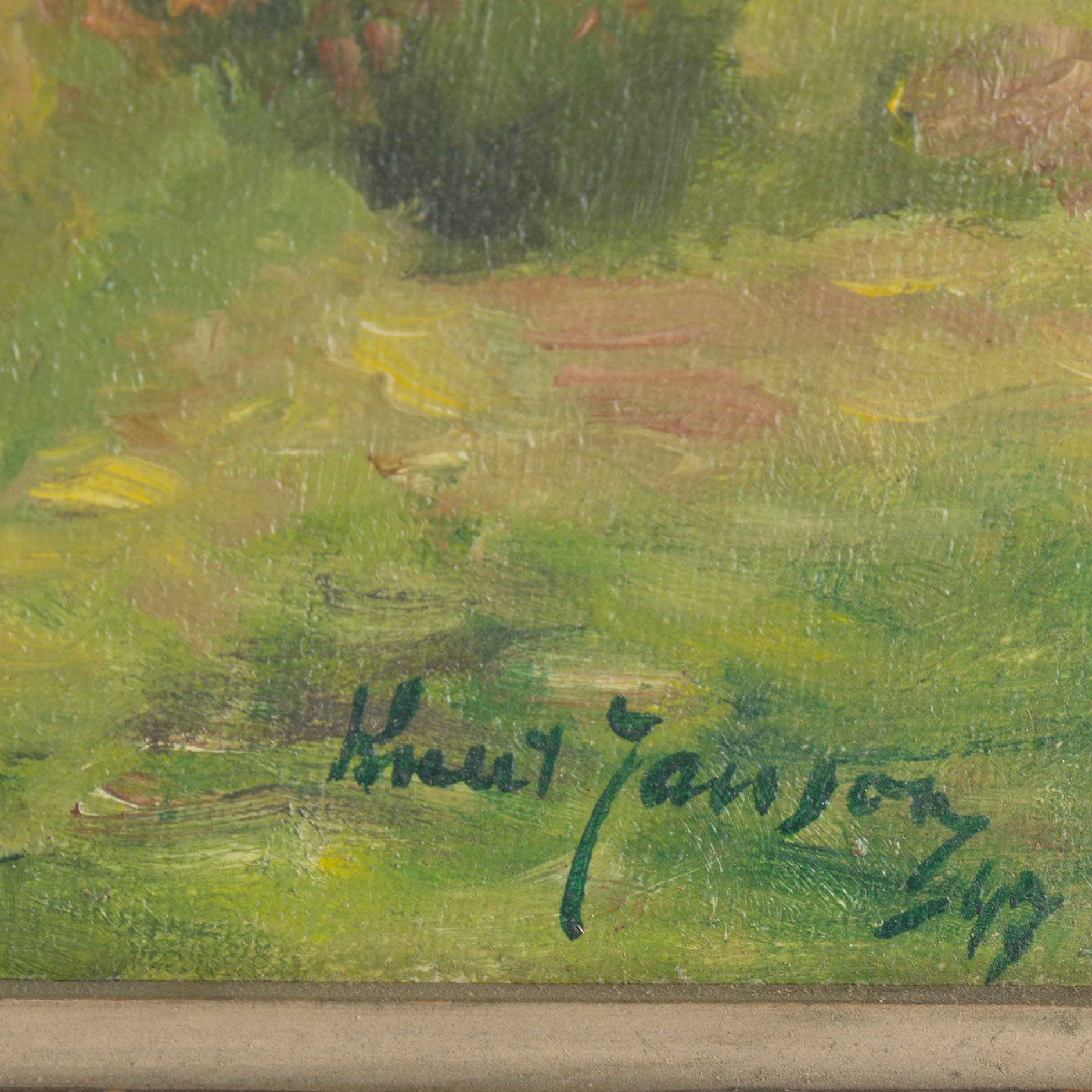 KNUT JANSON, oil on canvas/panel, signed and dated -47. - Bukowskis