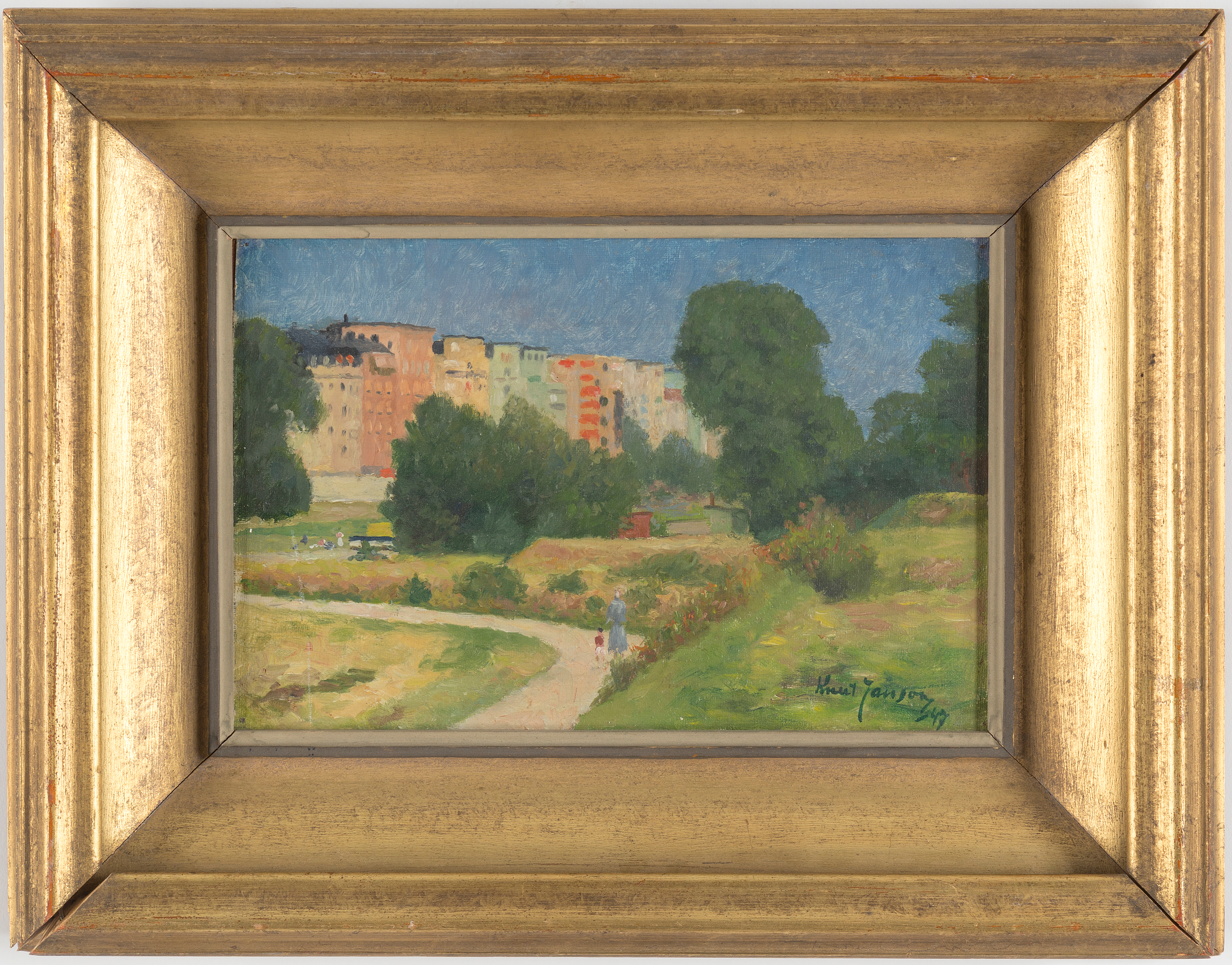 KNUT JANSON, oil on canvas/panel, signed and dated -47. - Bukowskis