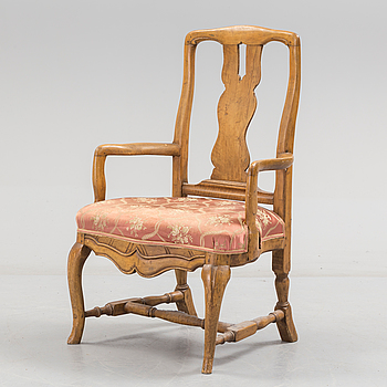 A late baroque/rokoko first half of the 18th century chair. - Bukowskis