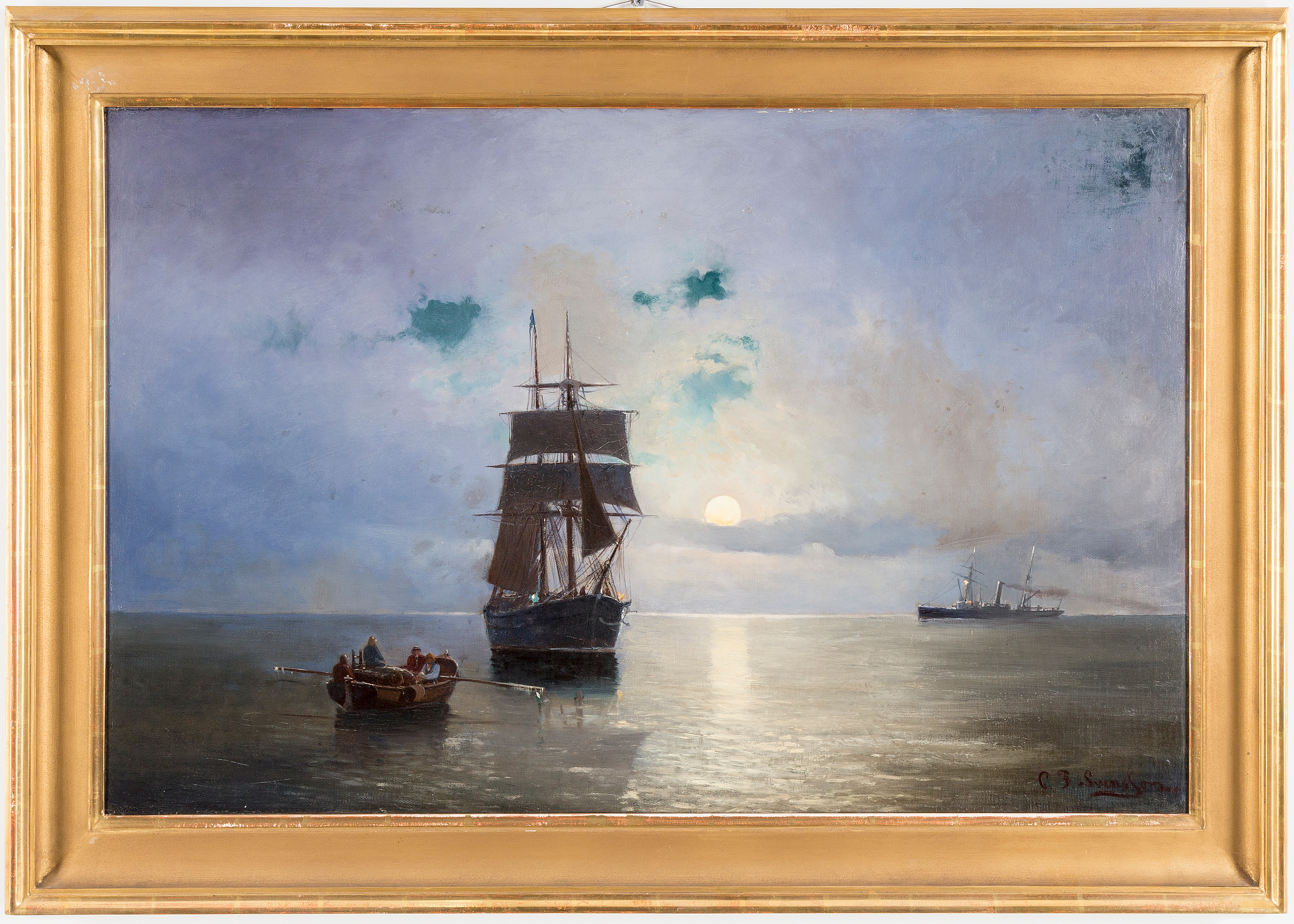 CHRISTIAN FREDRIK SWENSSON, oil on canvas, signed. - Bukowskis