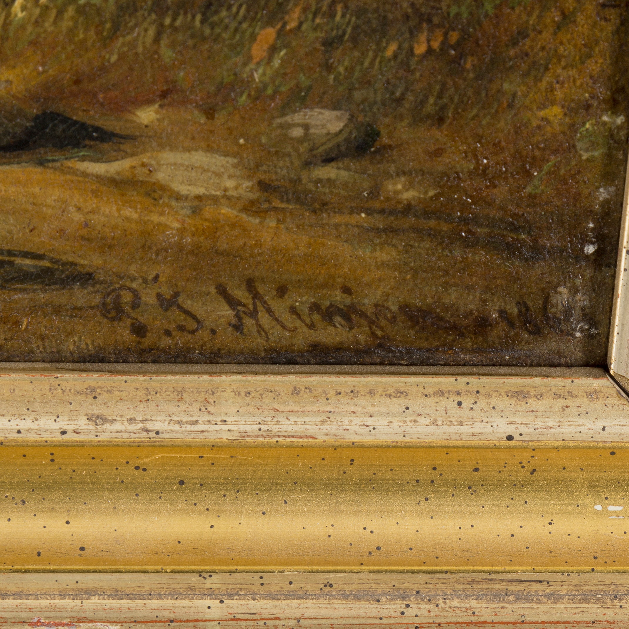 PETER JOSEPH MINJON, attributed to, oil on relined canvas, a pair ...
