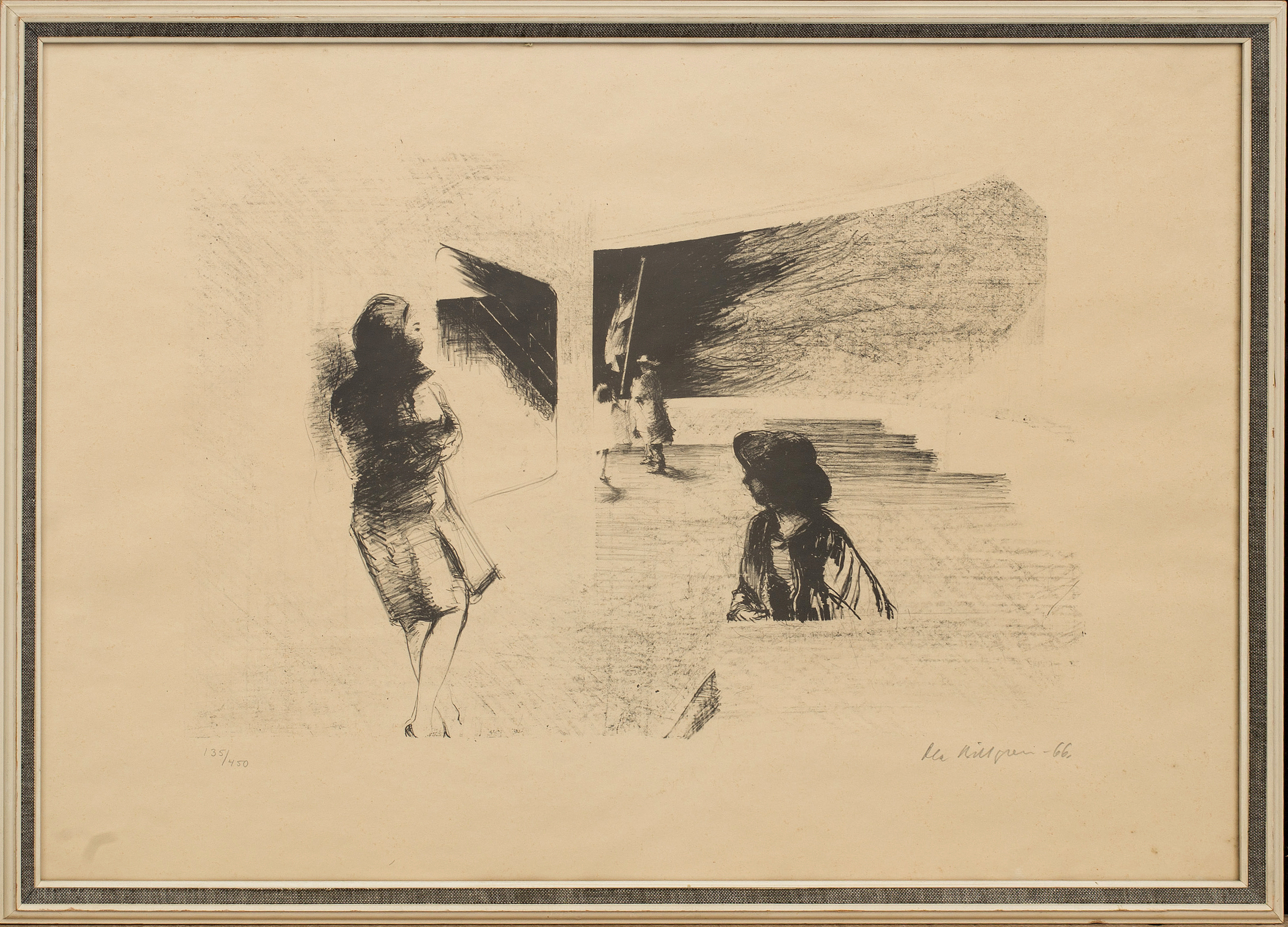 OLA BILLGREN, litograph -66. - Bukowskis