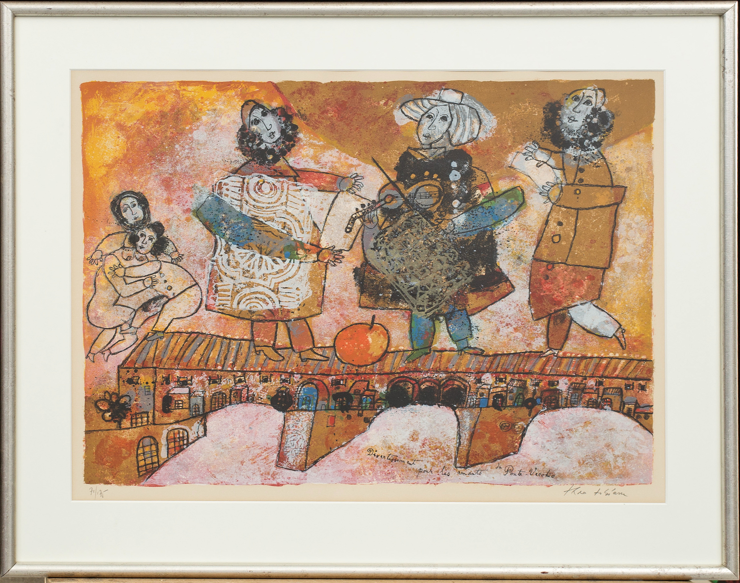 THEO TOBIASSE, lithograph in colours signed and numbered 71/175 ...