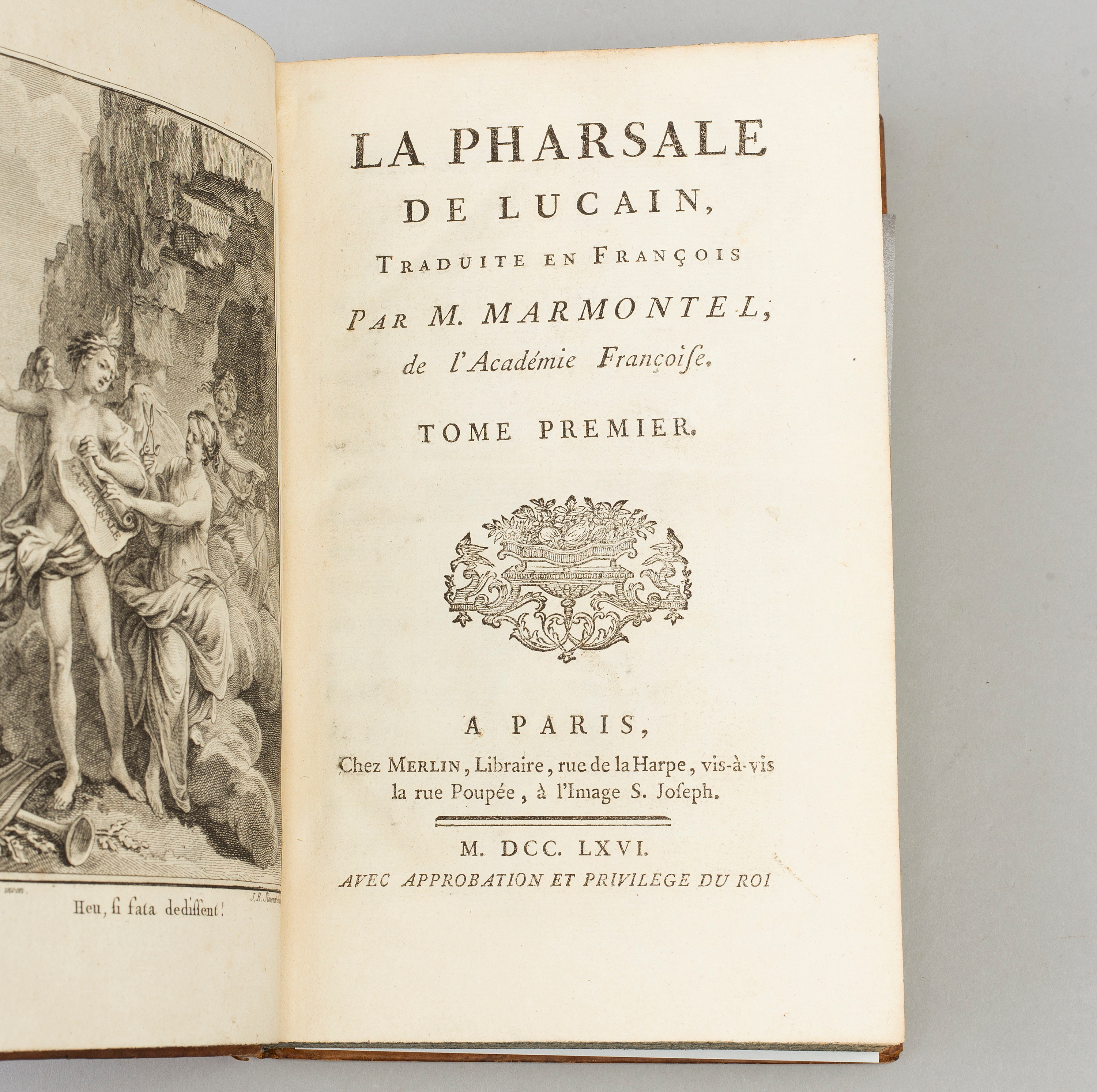 BOK, Lucanus: La Pharsale de Lucain, traduite par H. Marmontel. - Bukowskis