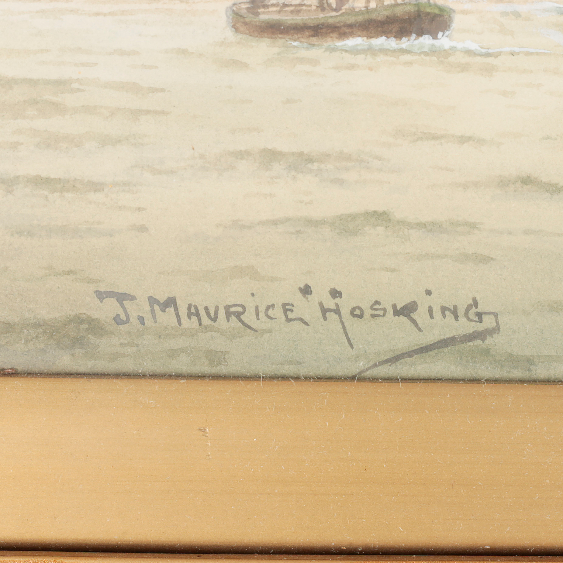 J MAURICE HOSKING, water colour, signed. - Bukowskis
