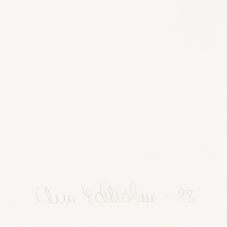 ANN EDHOLM, etsning, signerad och numrerad 1/100. Daterad -98. - Bukowskis