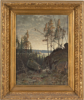 ANSHELM SCHULTZBERG, oil on panel, signed and dated -88. - Bukowskis
