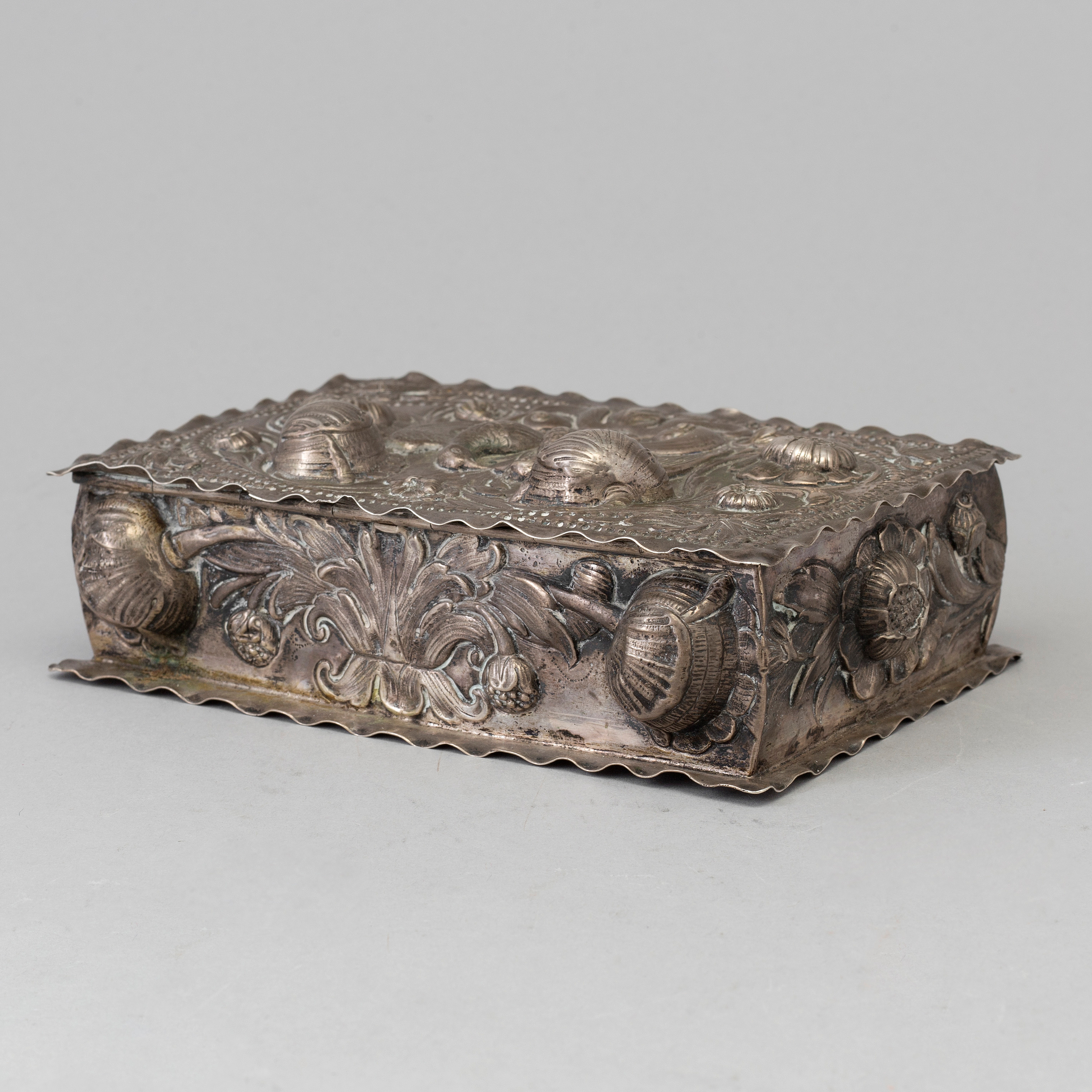 a German silver box, late 19th century. - Bukowskis