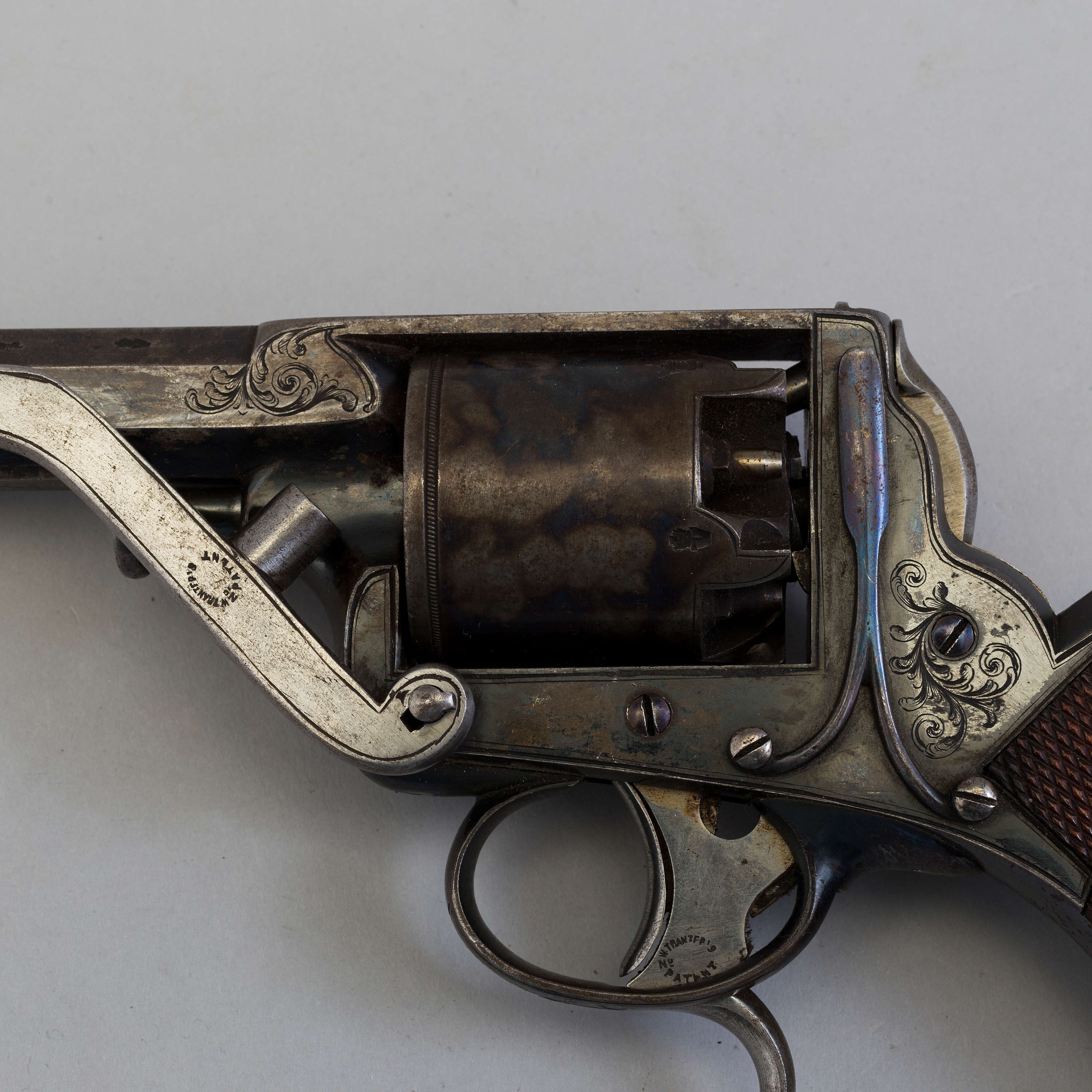 A English double-trigger Tranter revolver from the mid 19th century ...