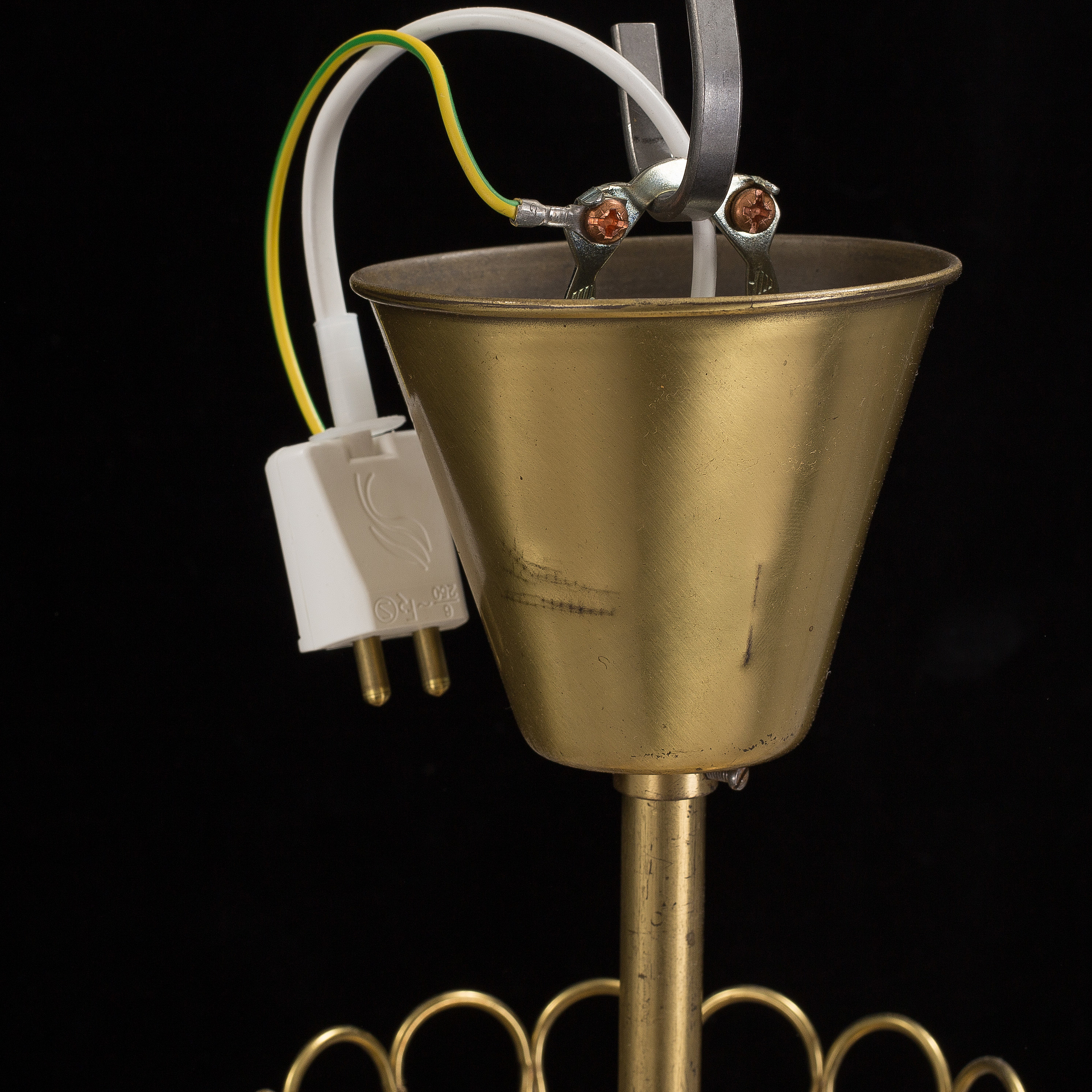 A 1940s ceiling light. Total height ca 60 cm. - Bukowskis