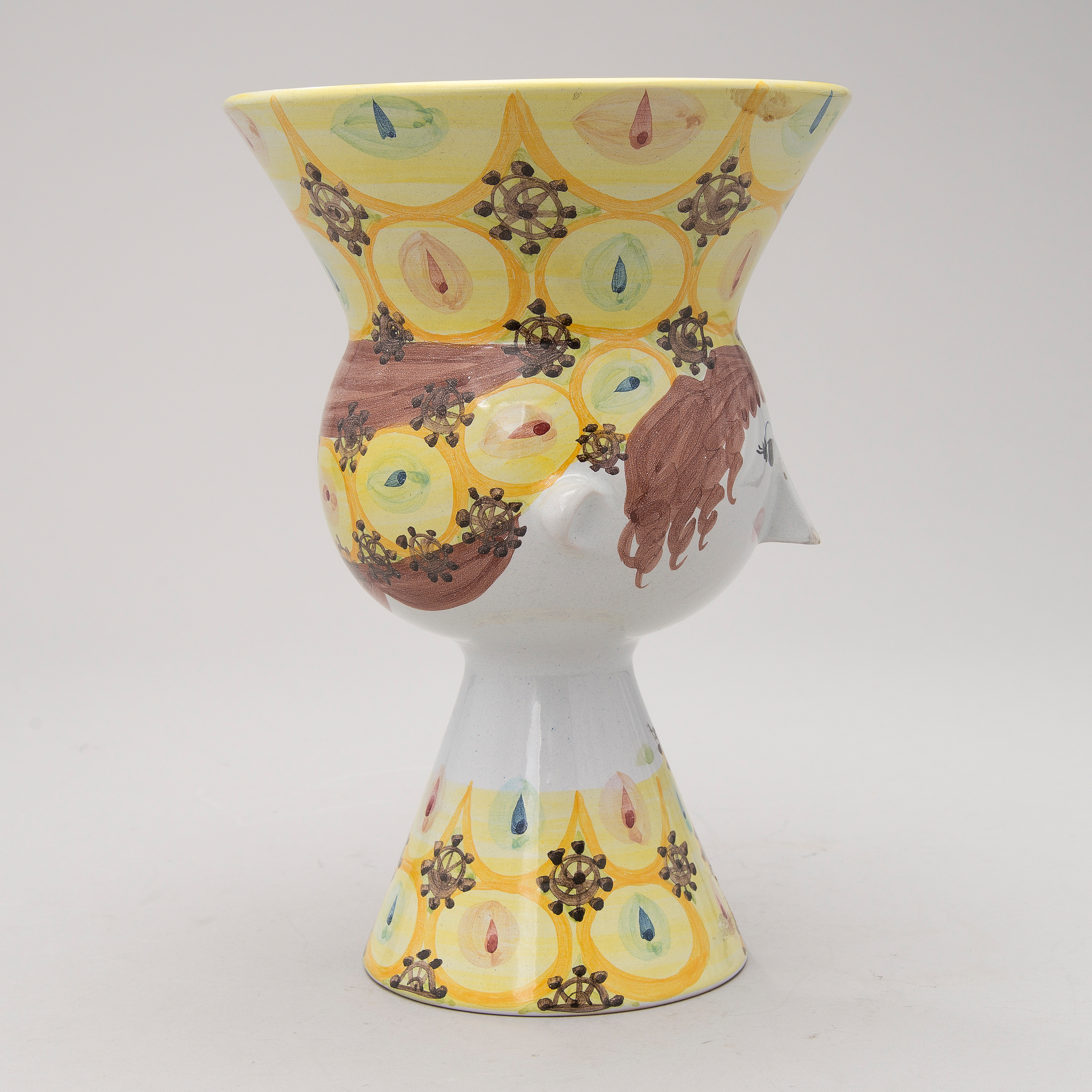 BJÖRN WIINBLAD, VASE, ceramics, Denmark, signed and dated -77, marked v ...