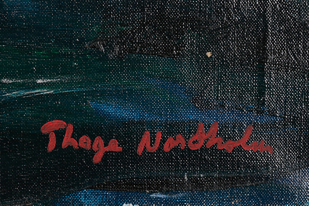 THAGE NORDHOLM, oil on canvas, signed, dated 1964-65 à tergo. - Bukowskis
