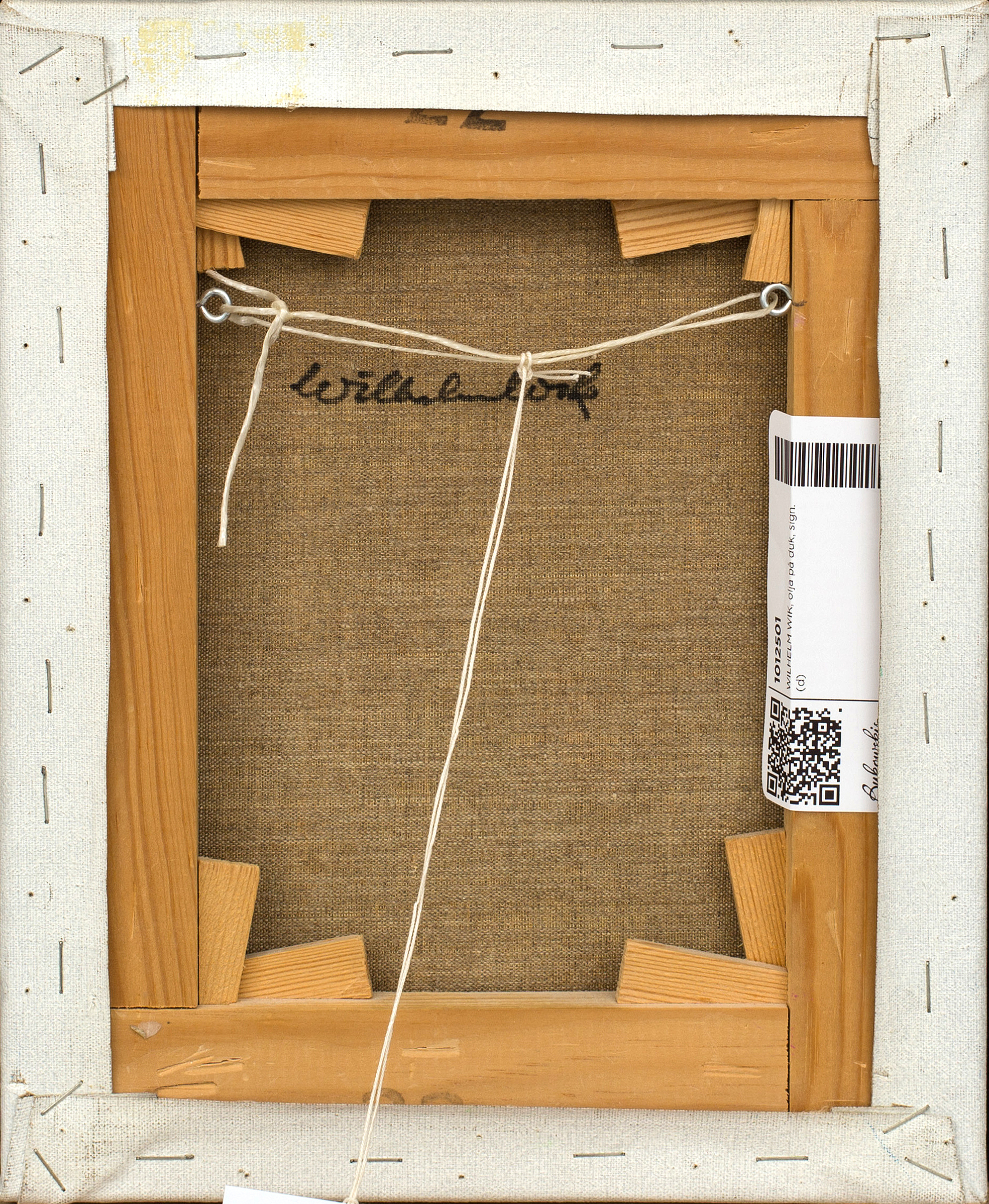 WILHELM WIK, signed painting. - Bukowskis