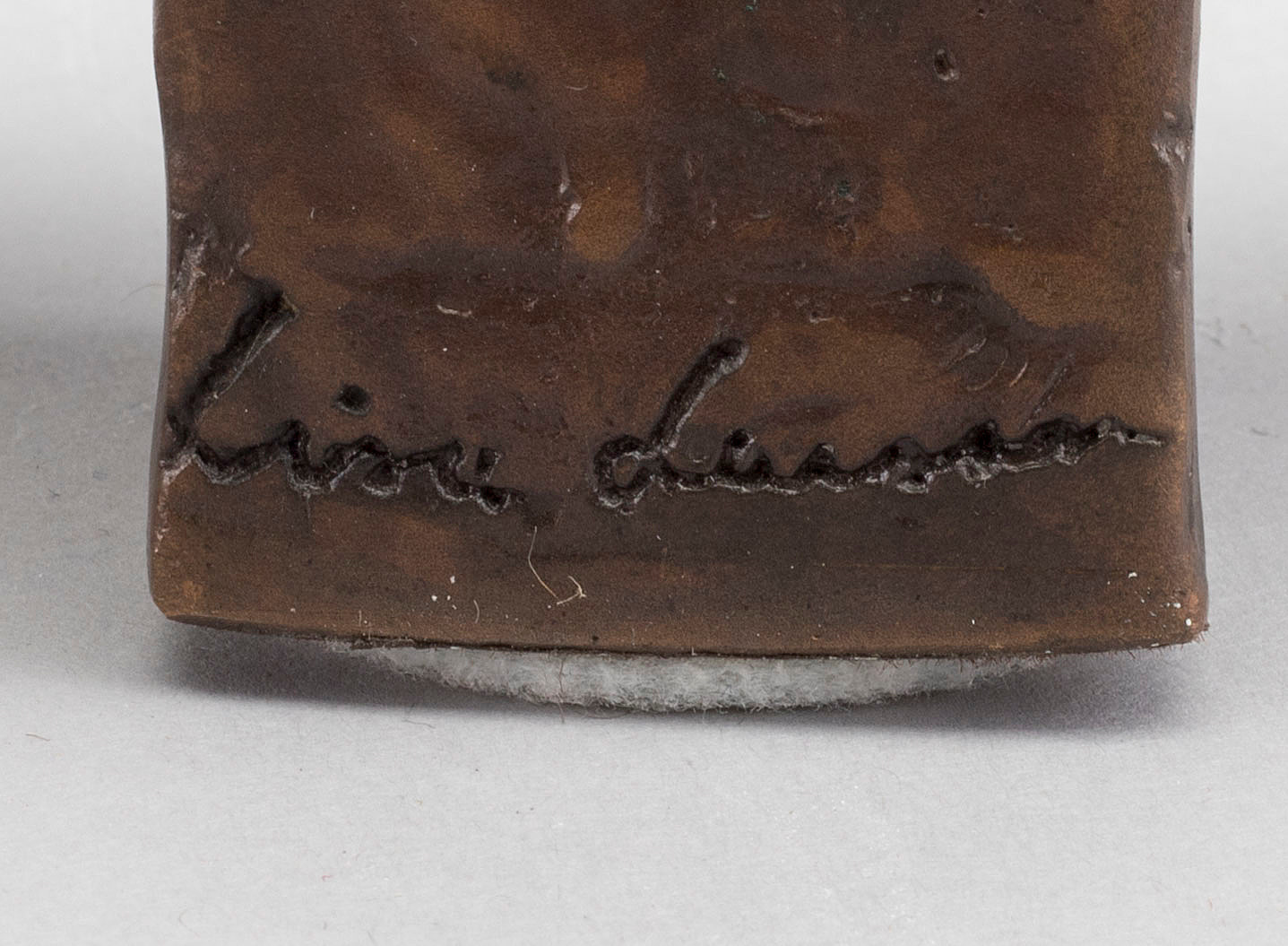 LISA LARSON, sculpture patinated bronze signed and numbered 363 ...