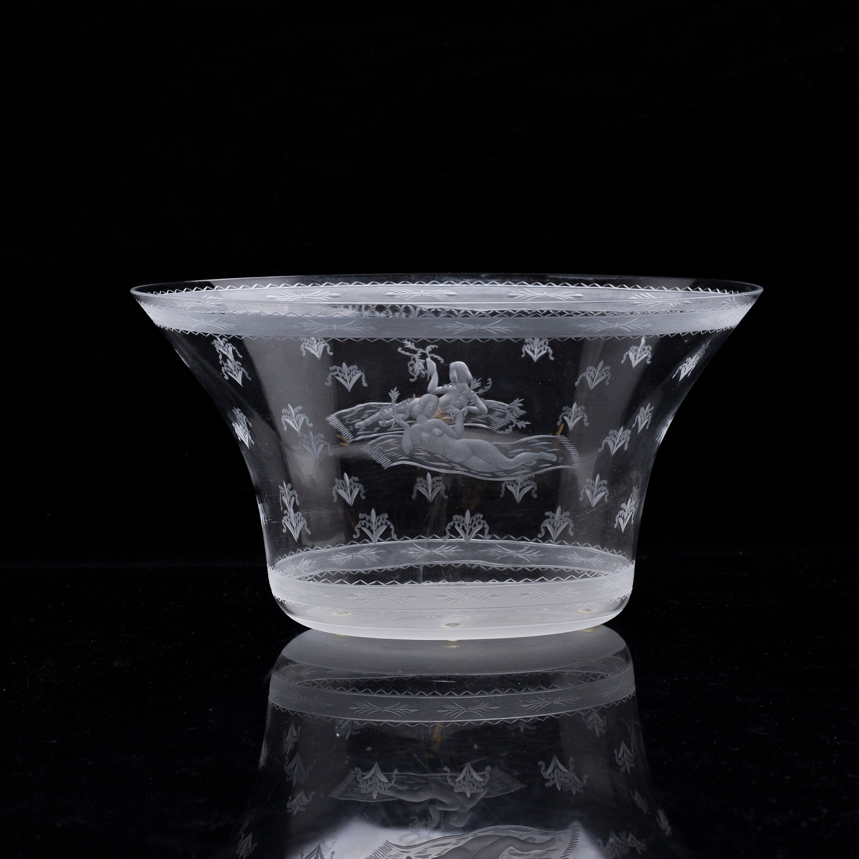 EDWARD HALD, skål, 1924. Orrefors. - Bukowskis