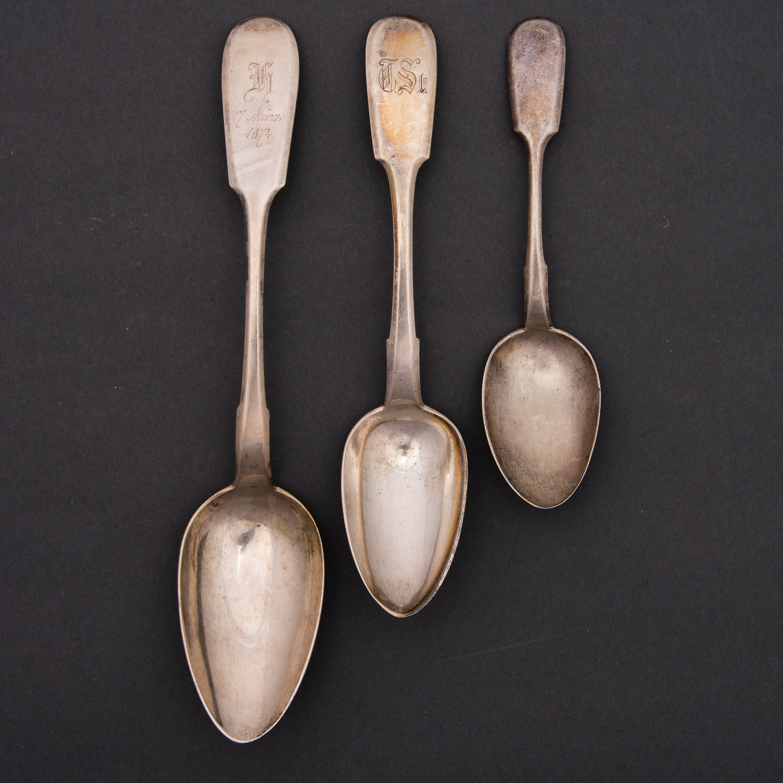 A set of 11 Russian silver spoons, 1874-1881. - Bukowskis
