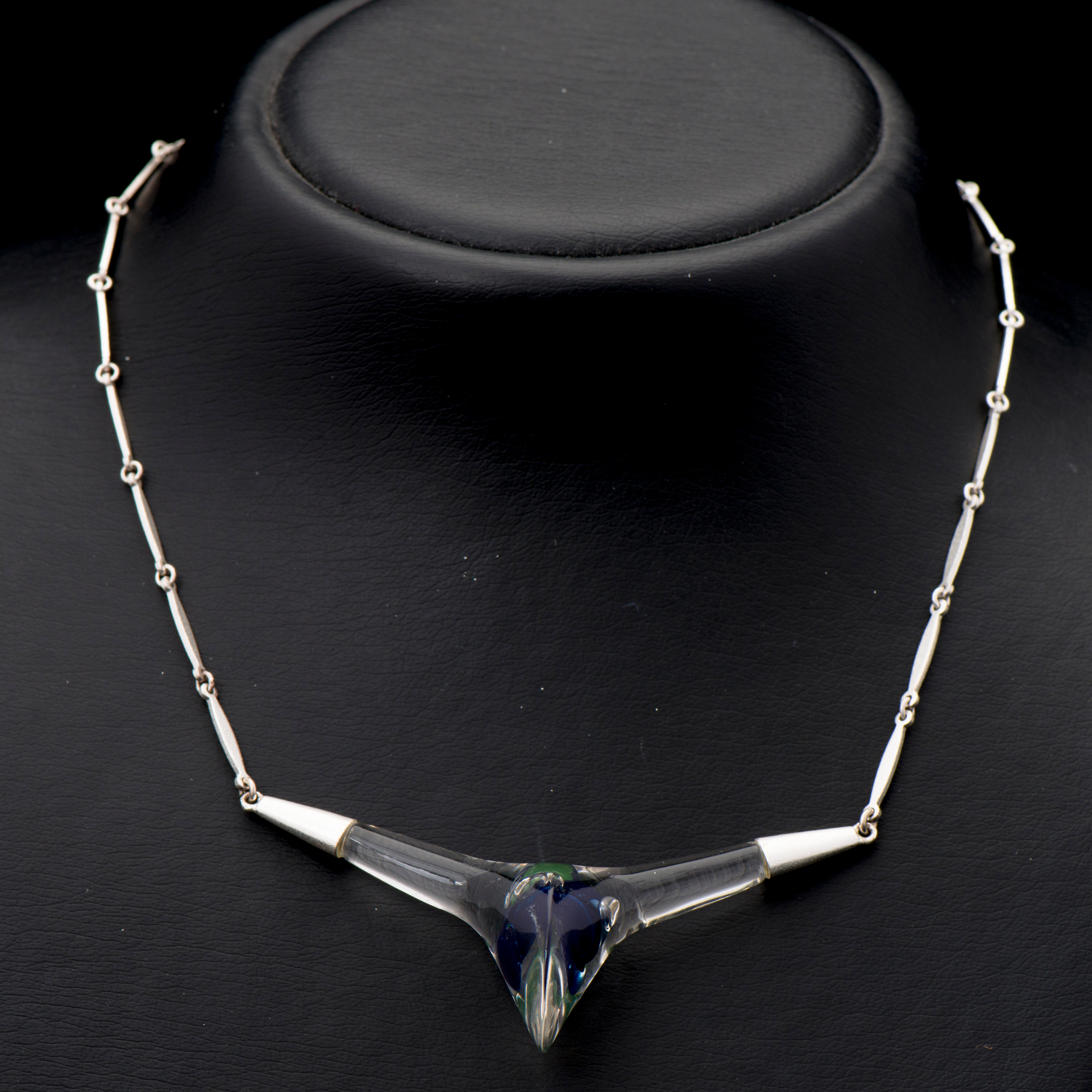 A BJÖRN WECKSTRÖM NECKLACE, "Waterworld", silver, acrylic. Lapponia ...
