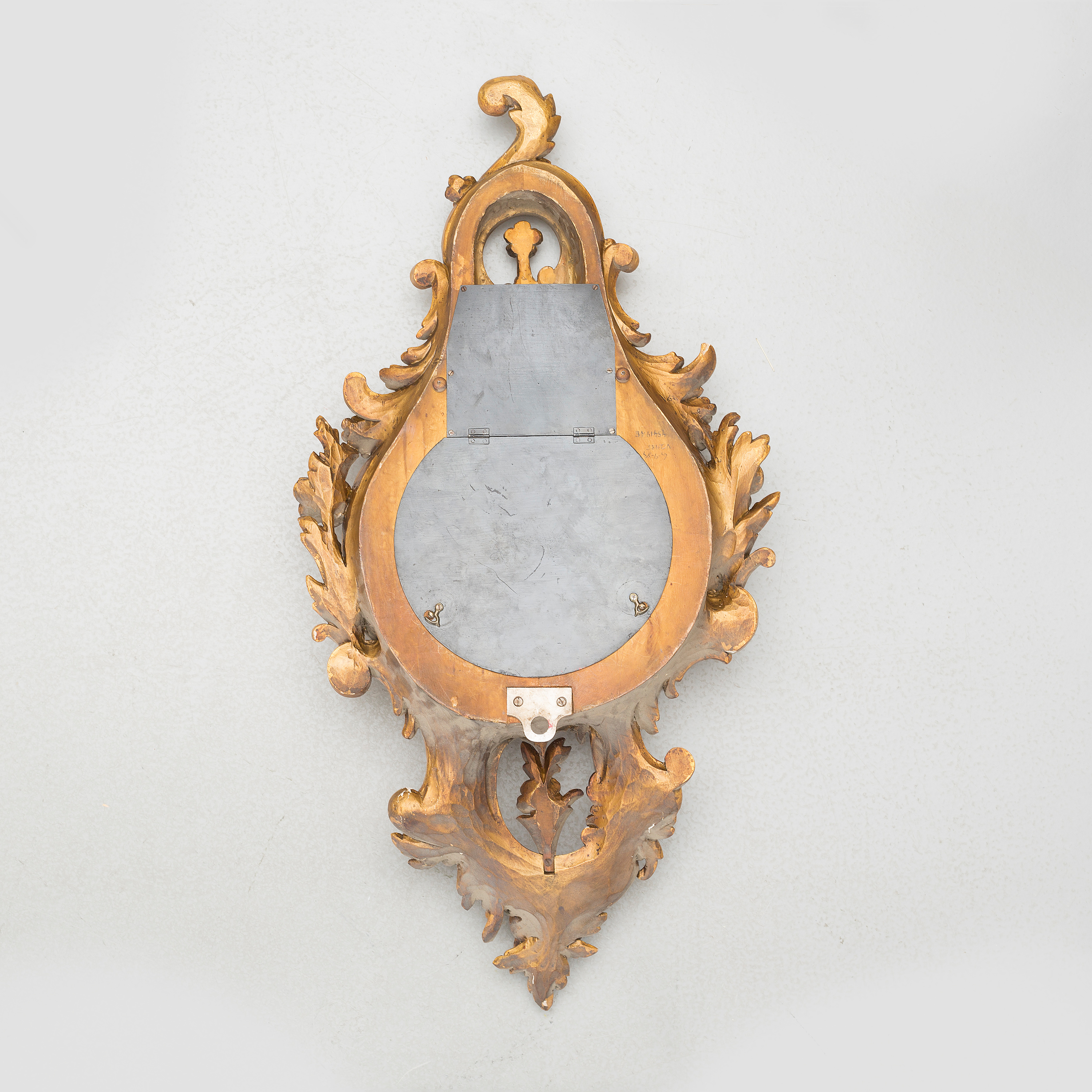 A rococo style wall clock, first half of the 20th century. - Bukowskis