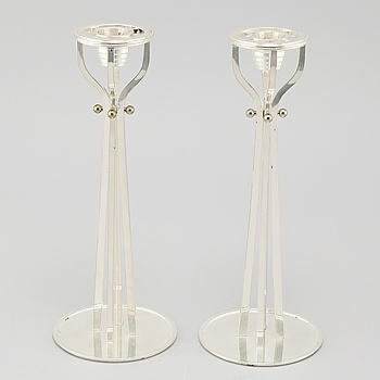 a pair of candlesticks, Alessi, Italy. - Bukowskis