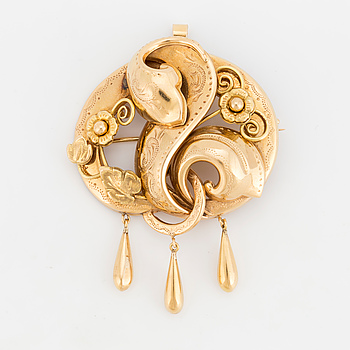 BROOCH/PENDANT, 18K gold. - Bukowskis