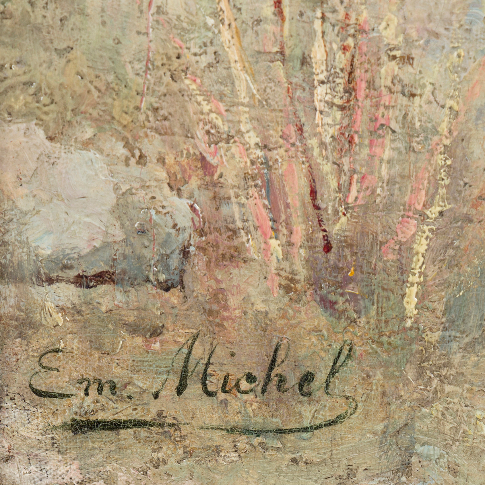 EMILE FRANCOIS MICHEL, oil on canvas, signed Em. Michel. - Bukowskis