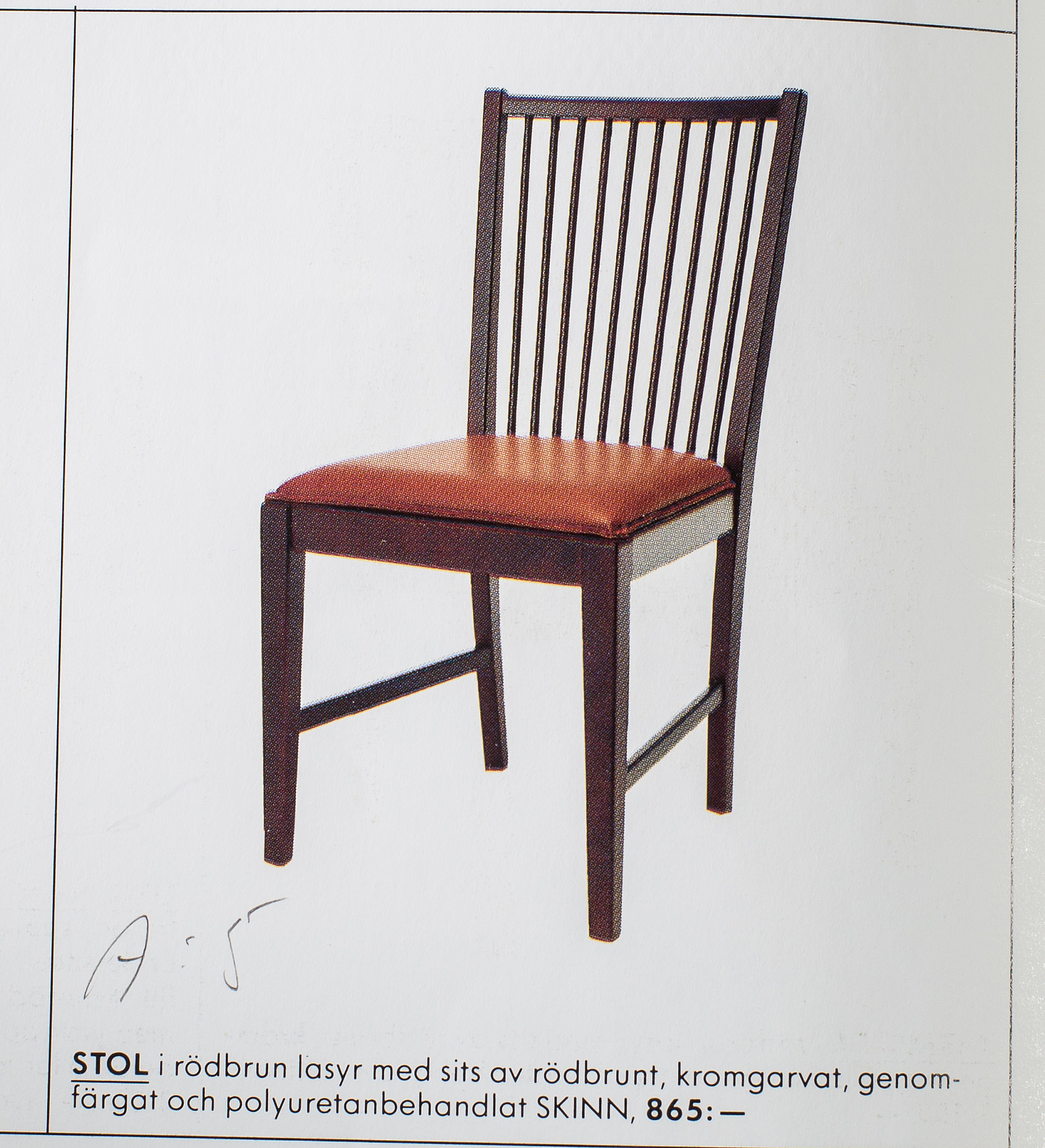 SKRIVBORD MED STOL, "Stockholmsserien" IKEA 1991. - Bukowskis