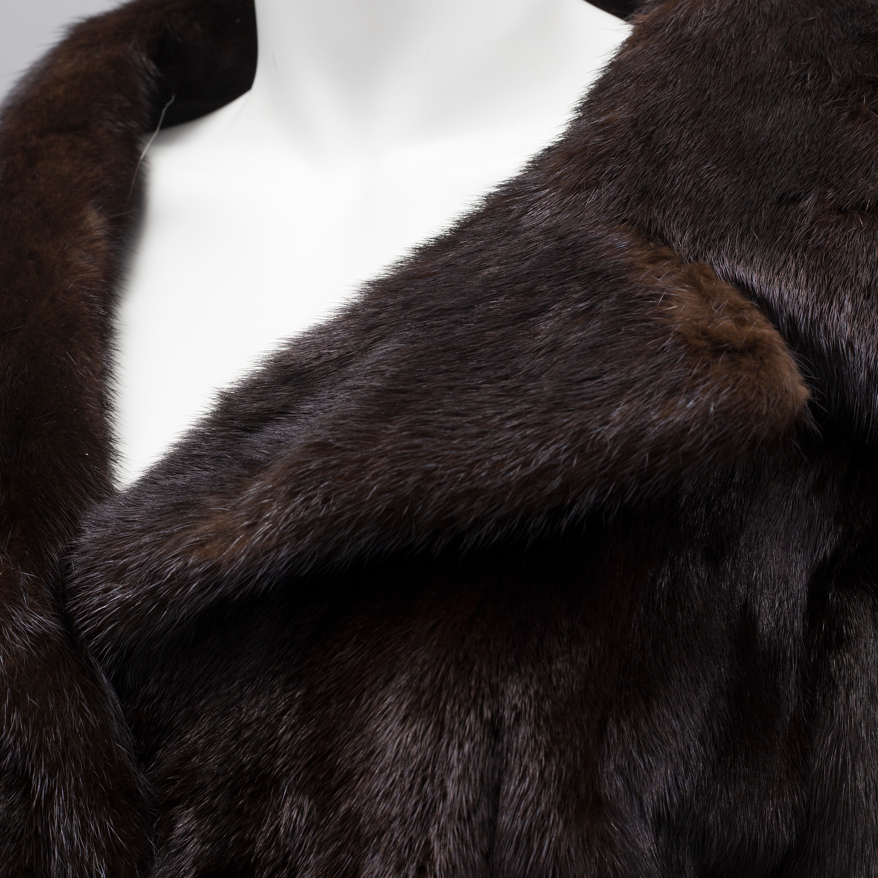 A mink fur coat from Saga Mink, Furella, Helsinki, Finland. Circa size ...